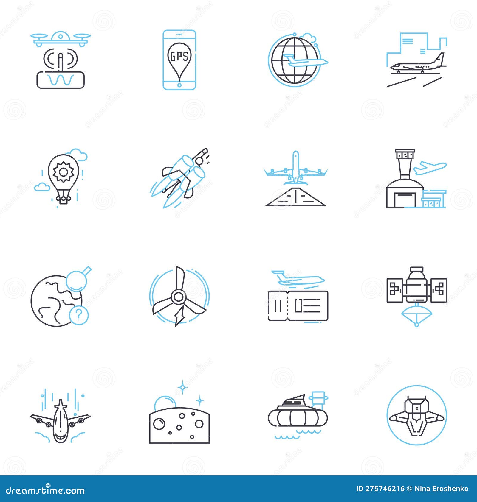 Load Management Linear Icons Set. Optimization, Efficiency, Demand ...