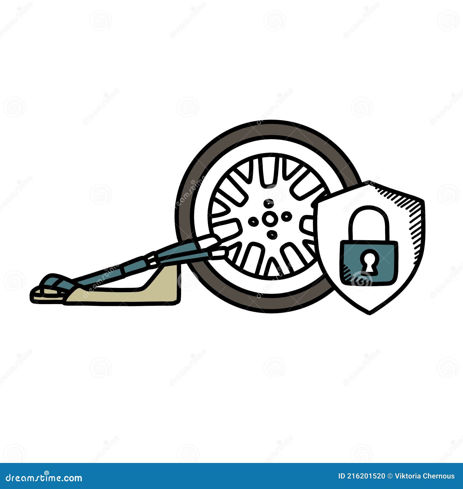 Load Securing Doodle Icon, Vector Color Illustration Stock Vector ...