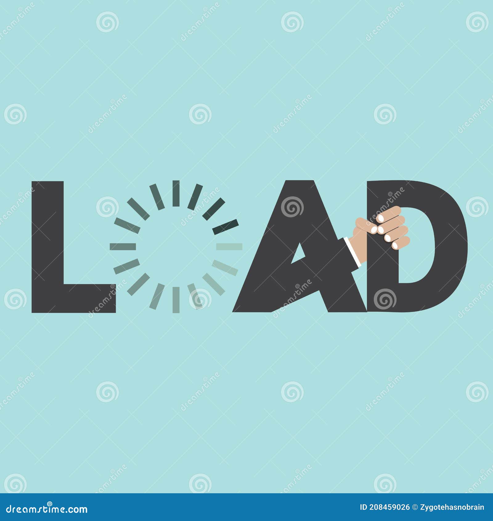 Load Typography Design Vector Illustration Stock Vector - Illustration ...