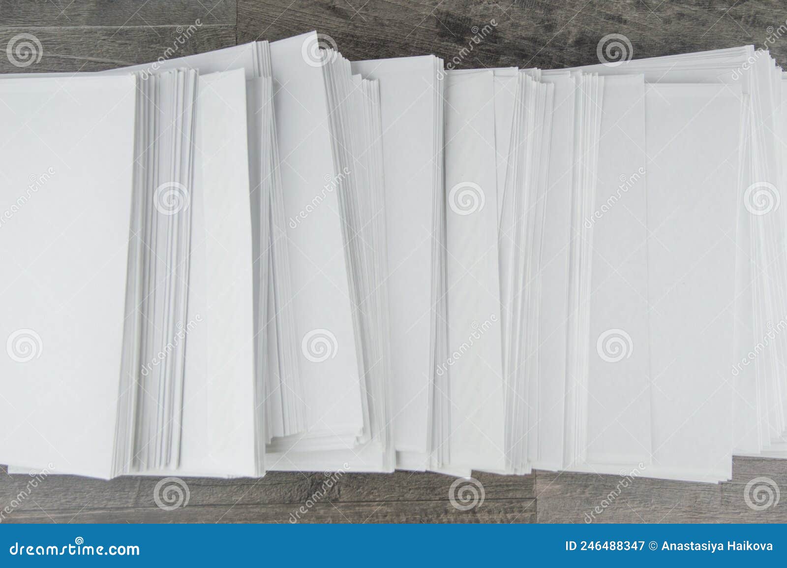 Load at Work: a Huge Stack of Envelopes with a Working Mail on the ...