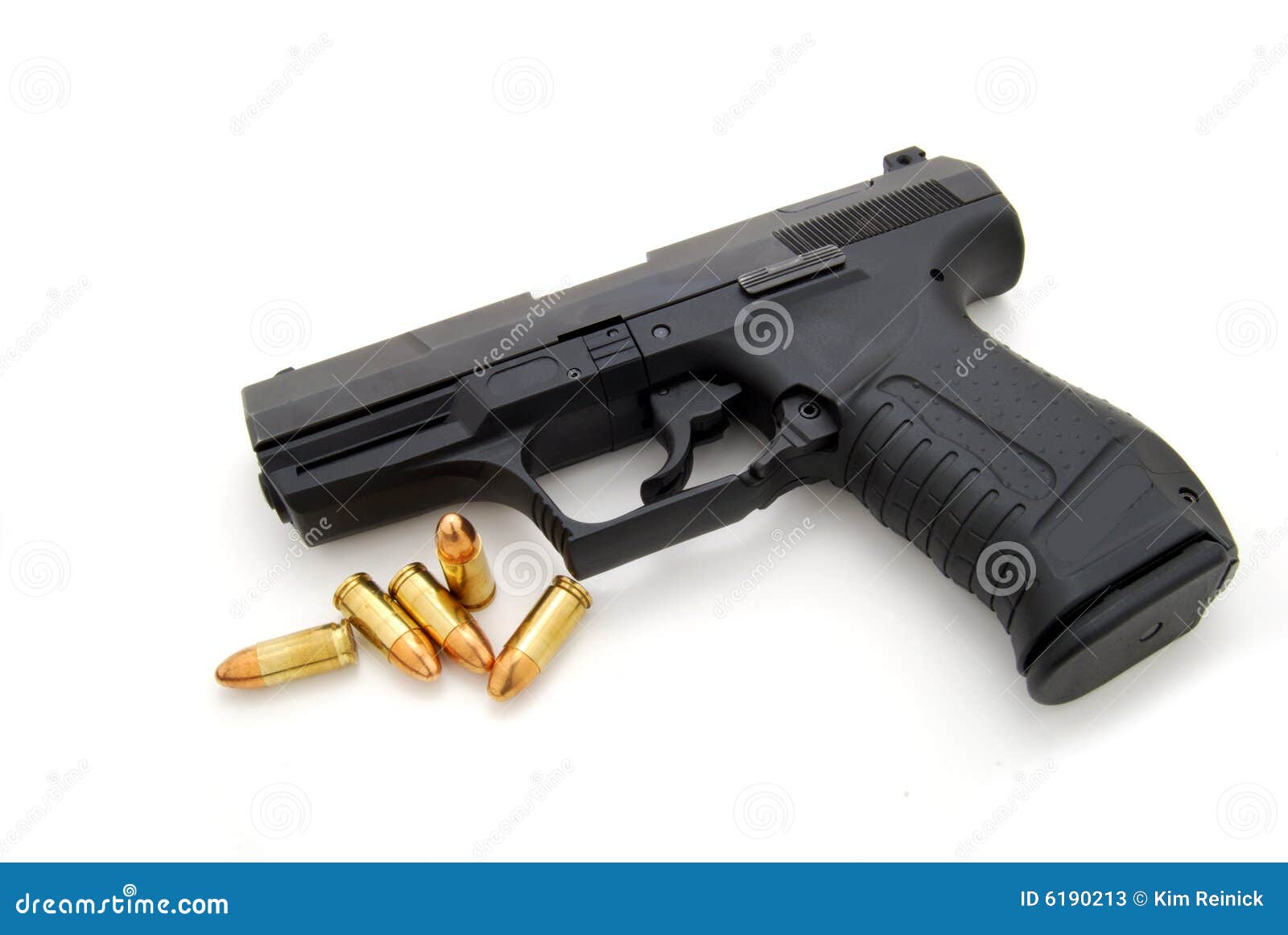 Loaded stock image. Image of hand, bullet, weapon, holding - 6190213