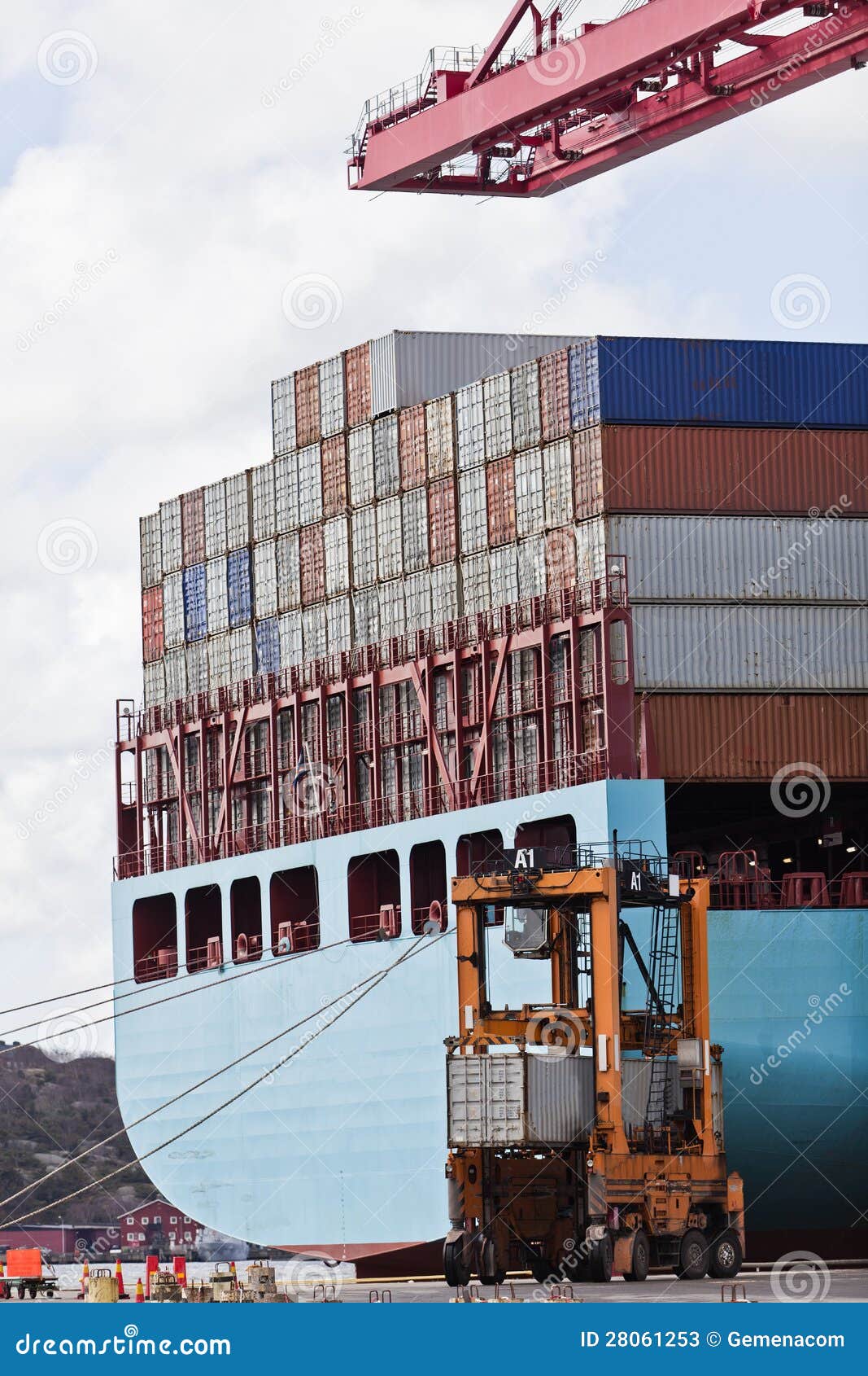 Loaded containers stock image. Image of occupation, cargo - 28061253