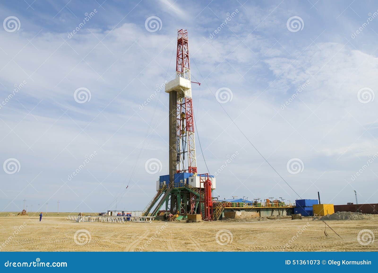 Loaded drilling rig stock image. Image of drill, blue - 51361073