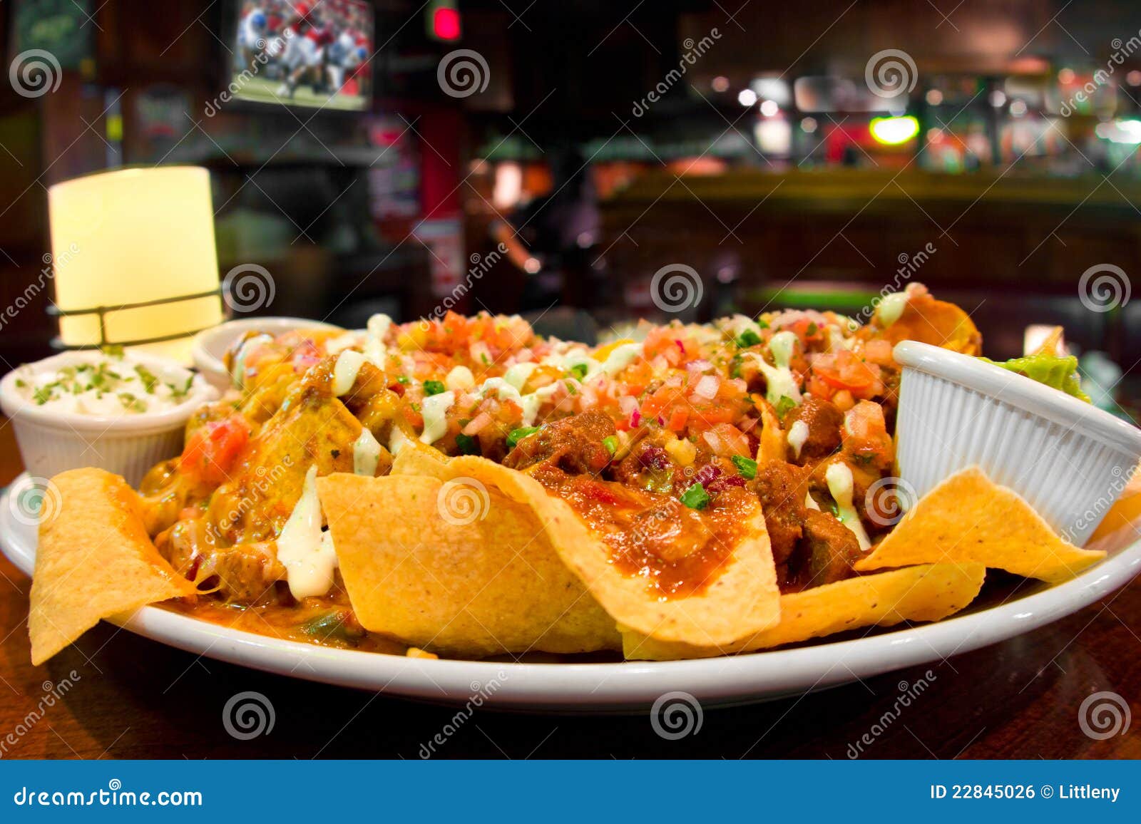 Loaded Nachos stock photo. Image of closeup, alcohol - 22845026