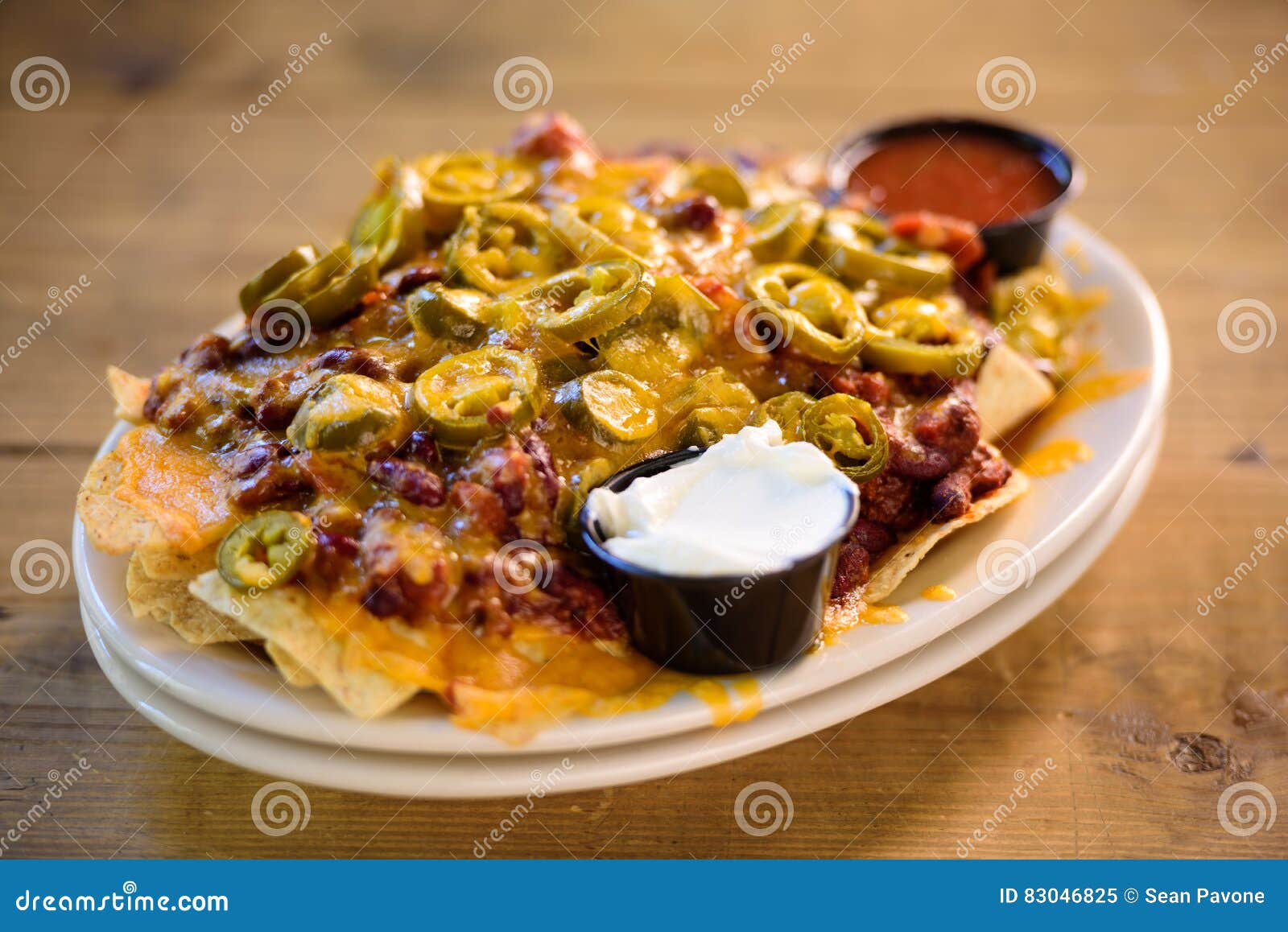 Loaded Nachos Pub Food stock image. Image of delicious - 83046825