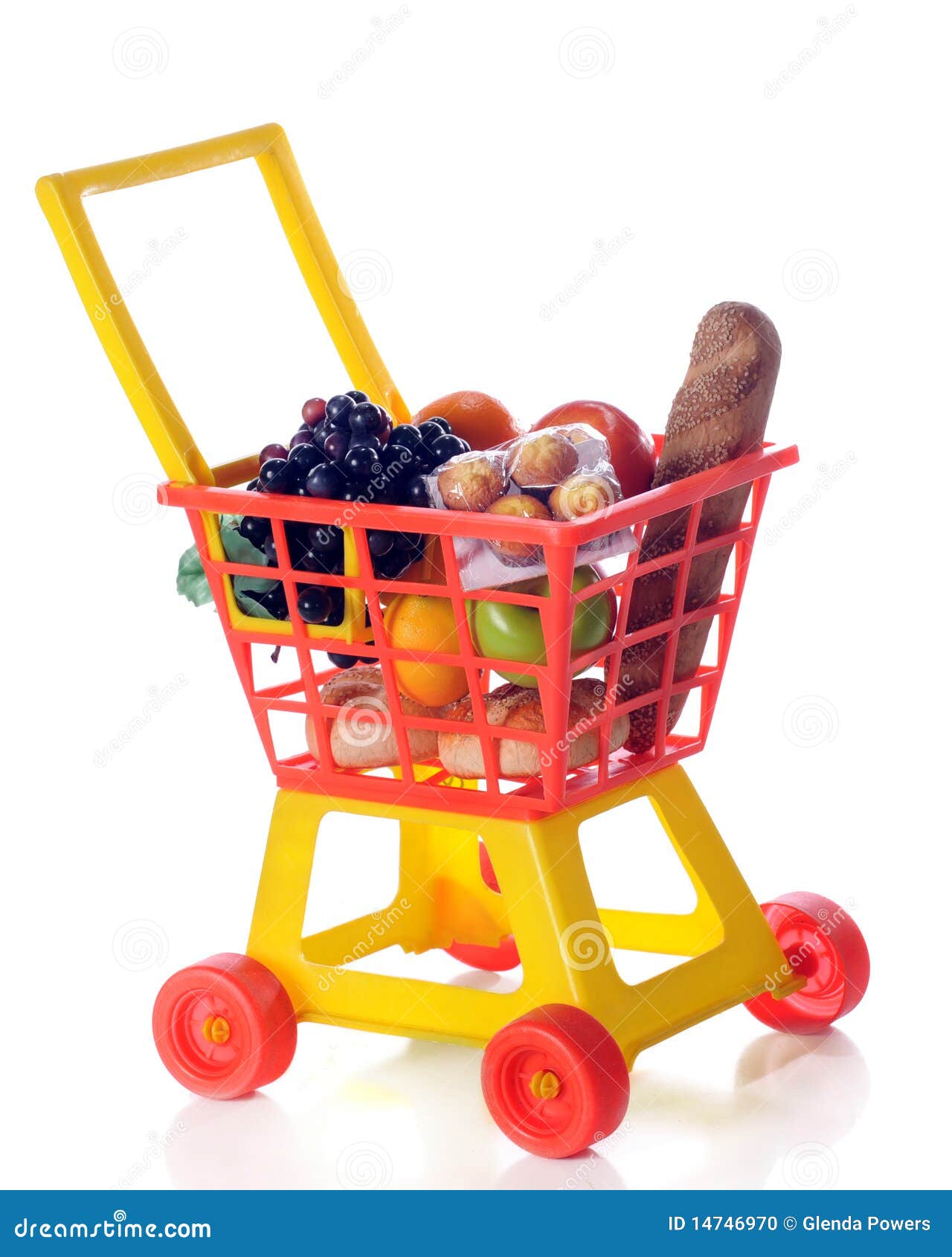 Loaded Shopping Cart stock photo. Image of plastic, groceries - 14746970