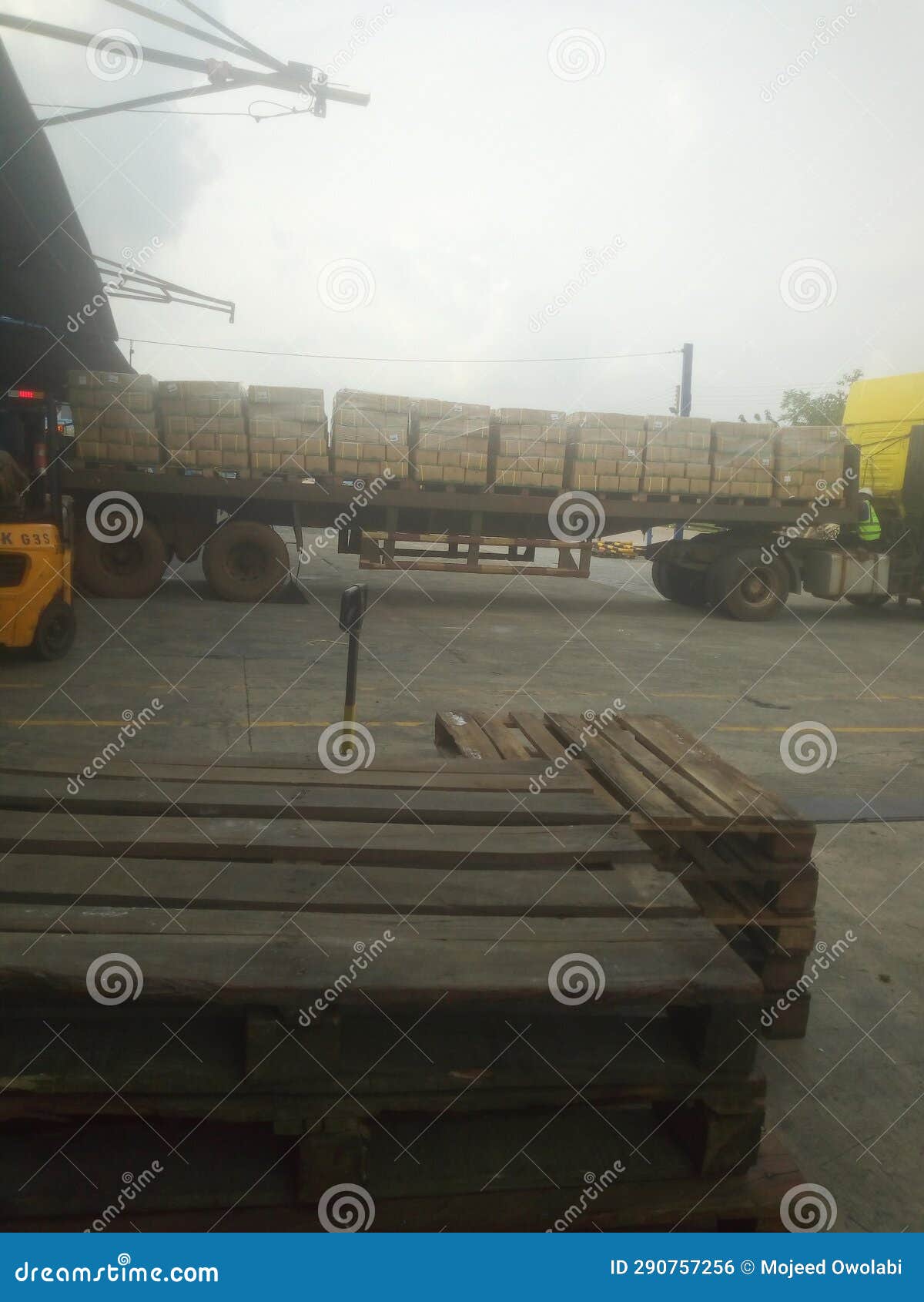 Loaded Tracks with Good& X27;s and Well Arranged Editorial Photo ...