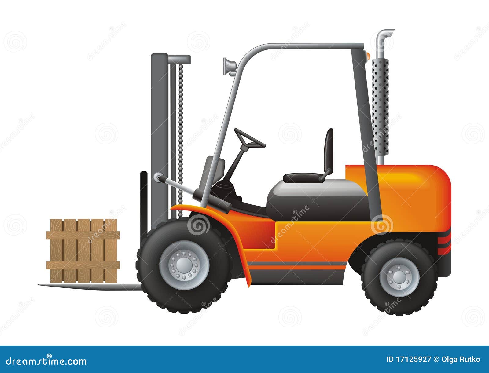 Loader stock vector. Illustration of construction, business - 17125927
