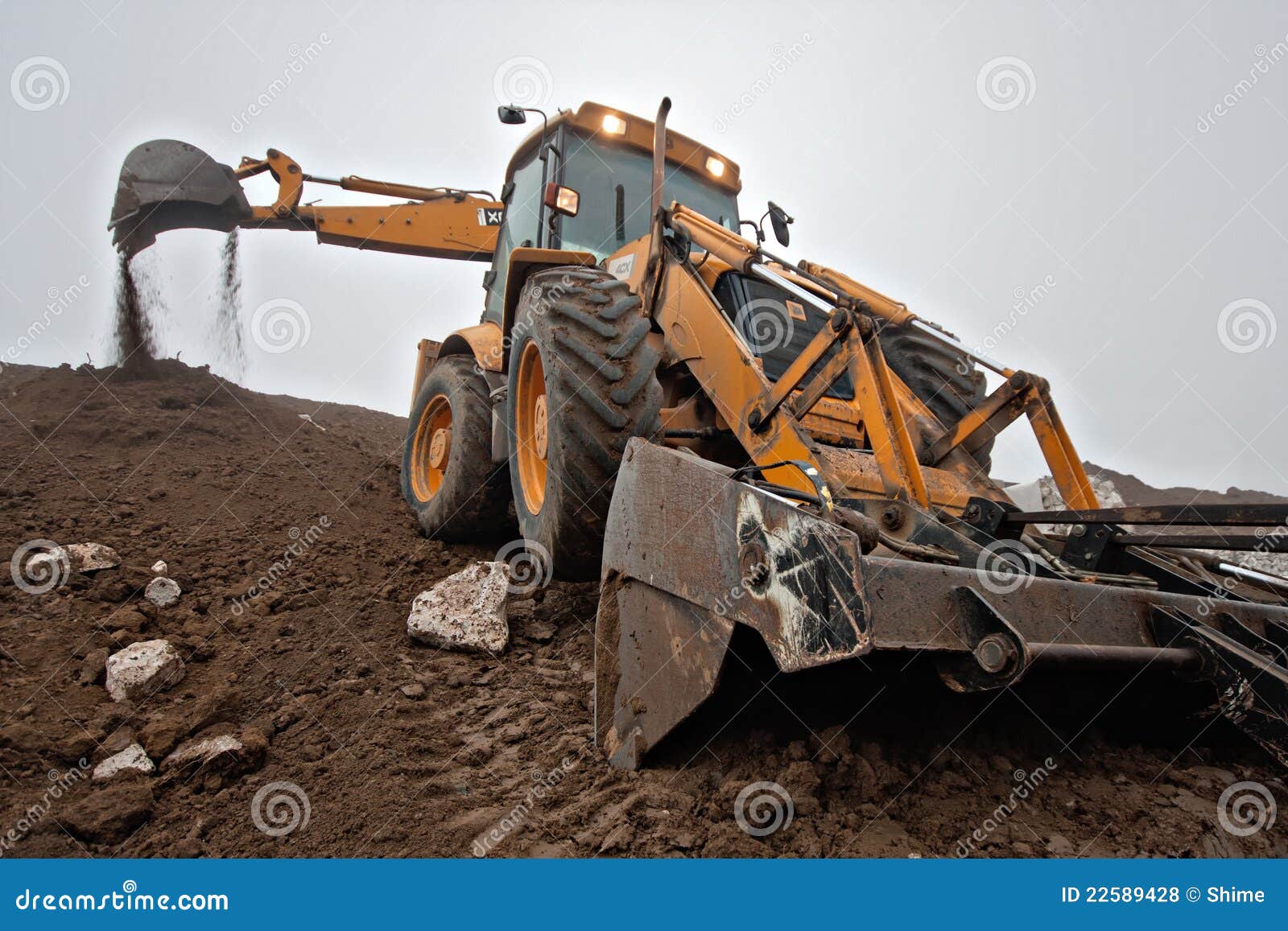 Loader stock photo. Image of duty, outdoors, earthmover - 22589428