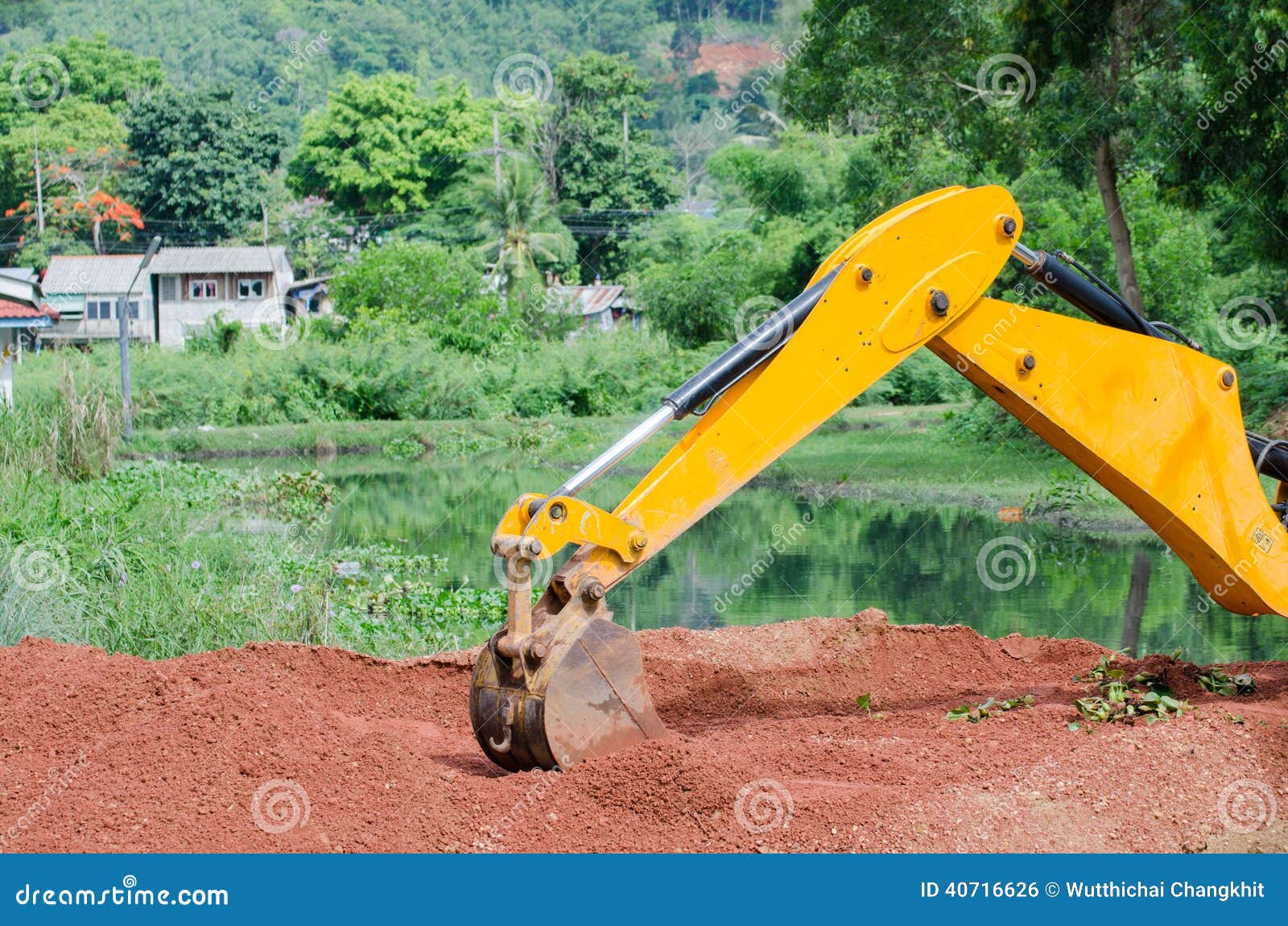 Loader Backhoes working stock photo. Image of activity - 40716626