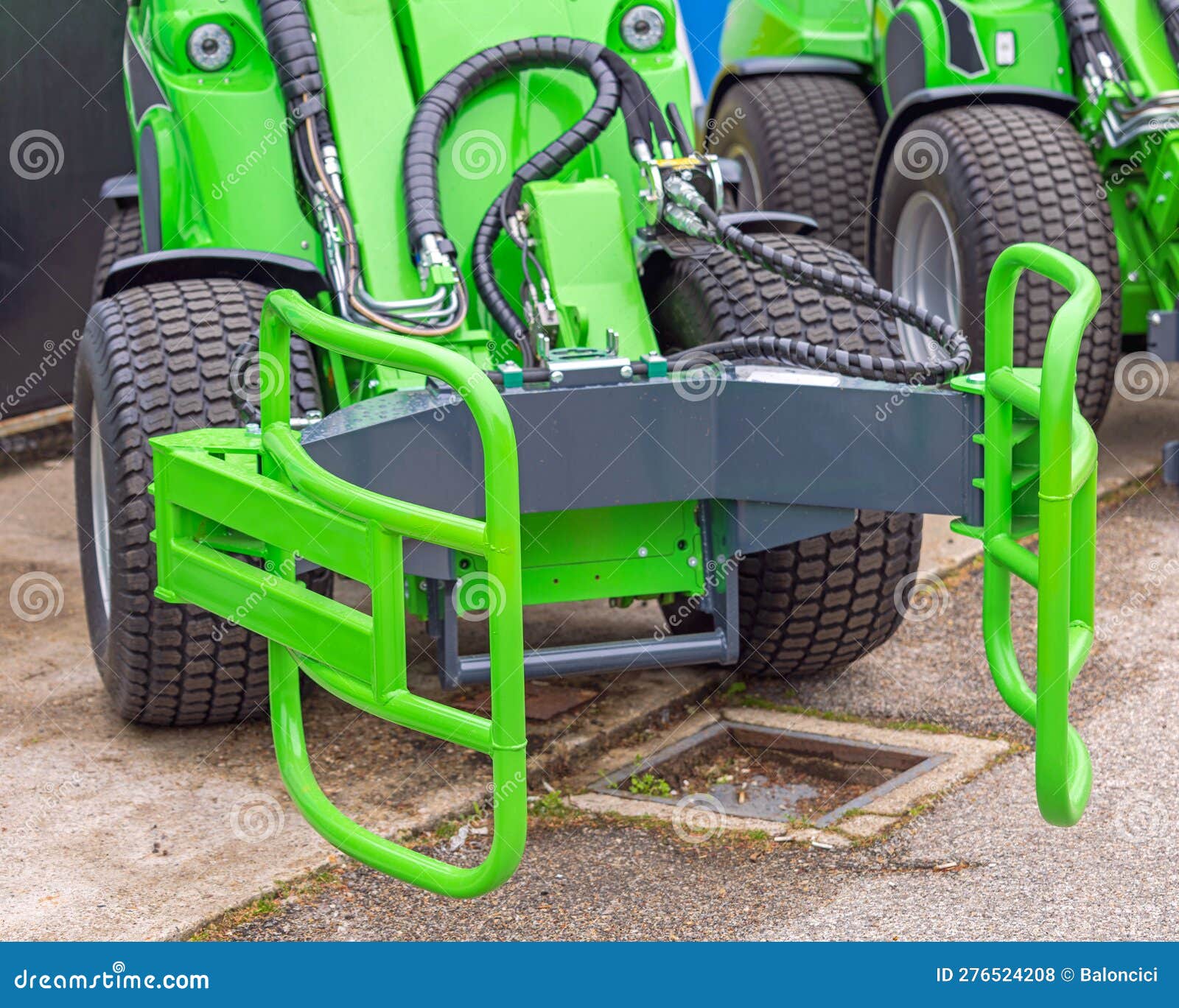 Loader Bale Grab Attachment Stock Photo - Image of open, serbia: 276524208