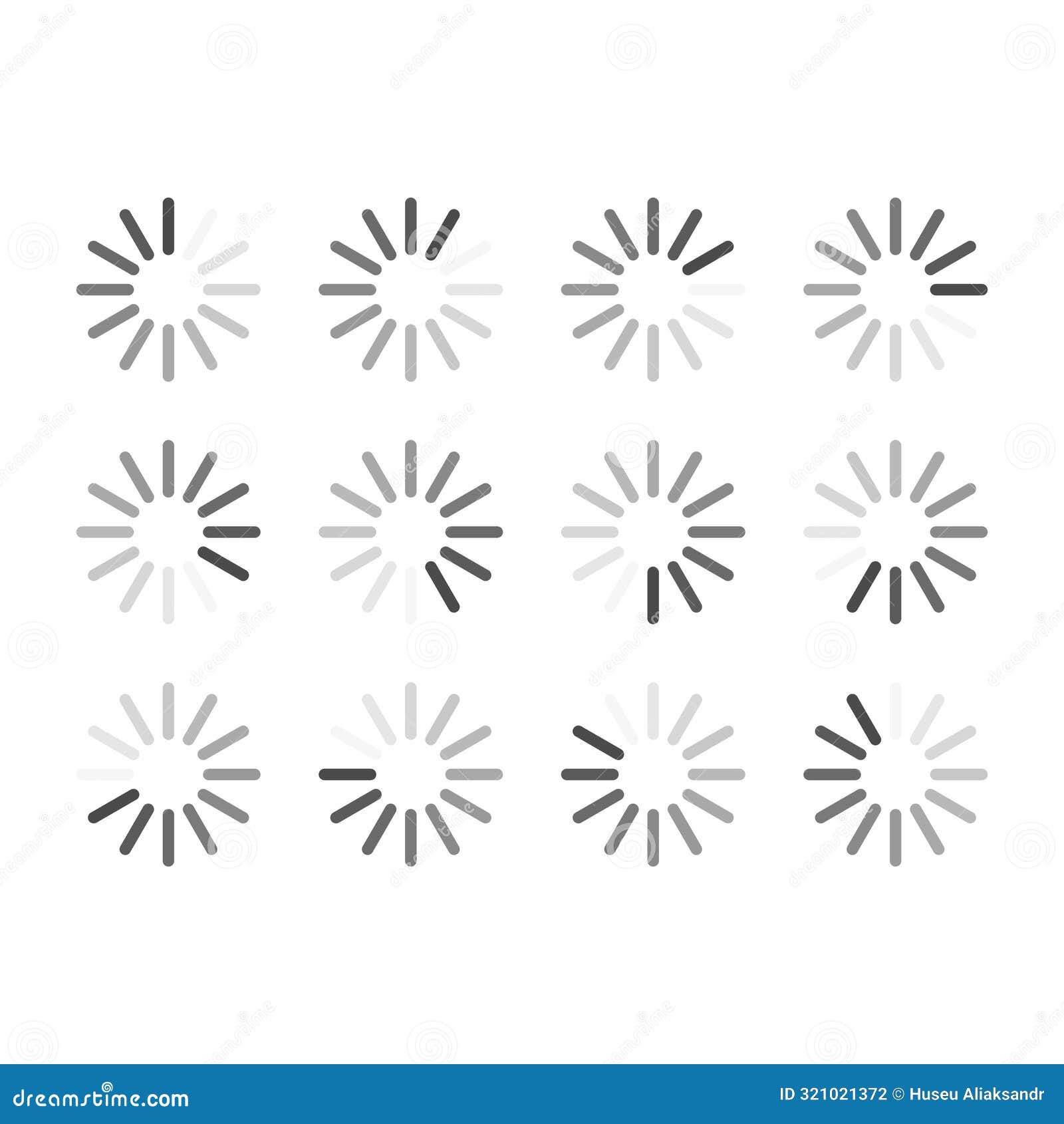 Loader bar icon line stock vector. Illustration of computer - 321021372