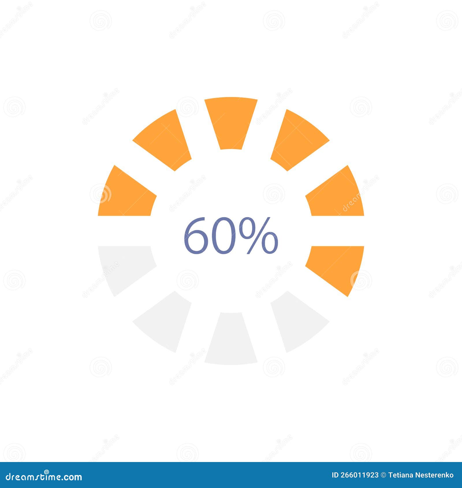 Loader Bar Infographic Chart Design Template Stock Vector ...