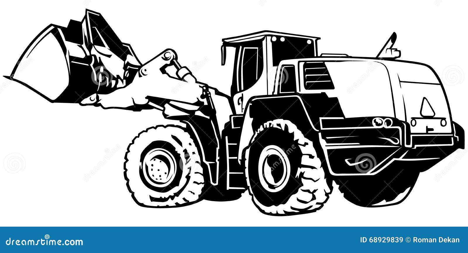 Loader stock vector. Illustration of mover, transport - 68929839