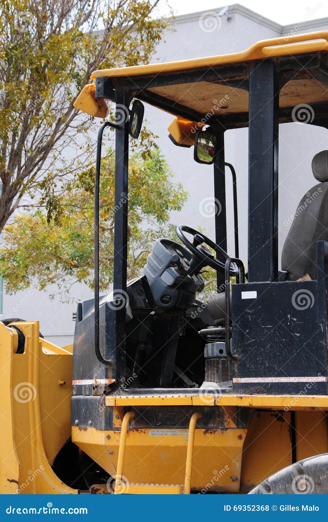 Loader cab stock photo. Image of sand, excavation, bucket - 69352368