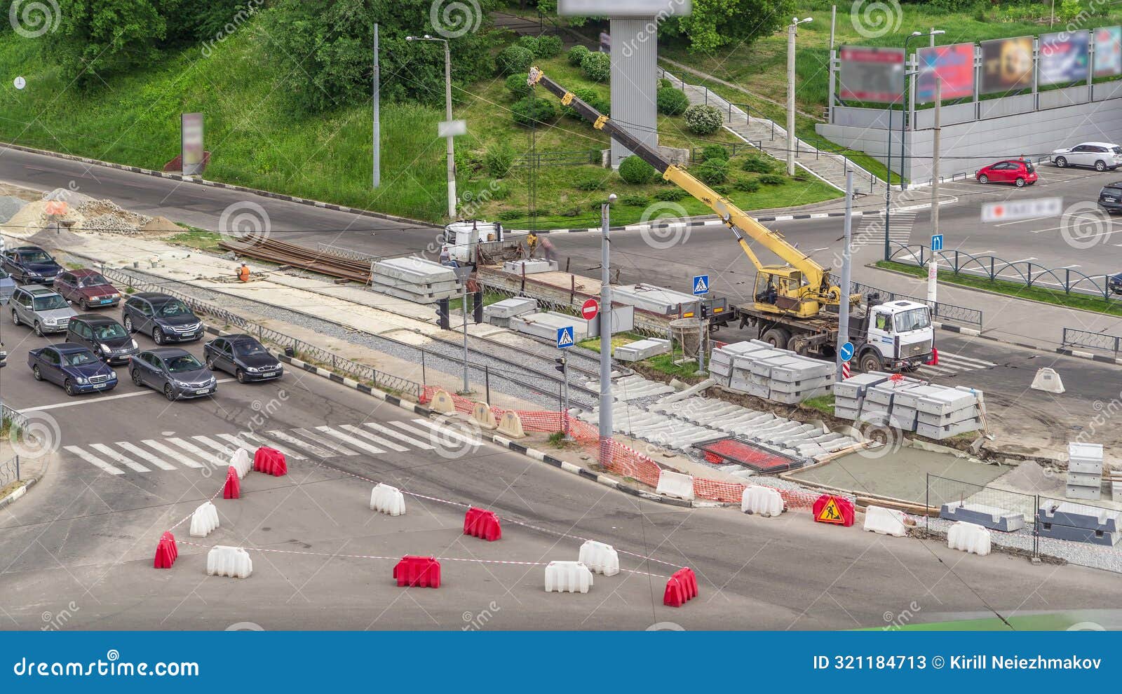 Loader Crane for Loading and Unloading Concrete Plates from Truck Which ...