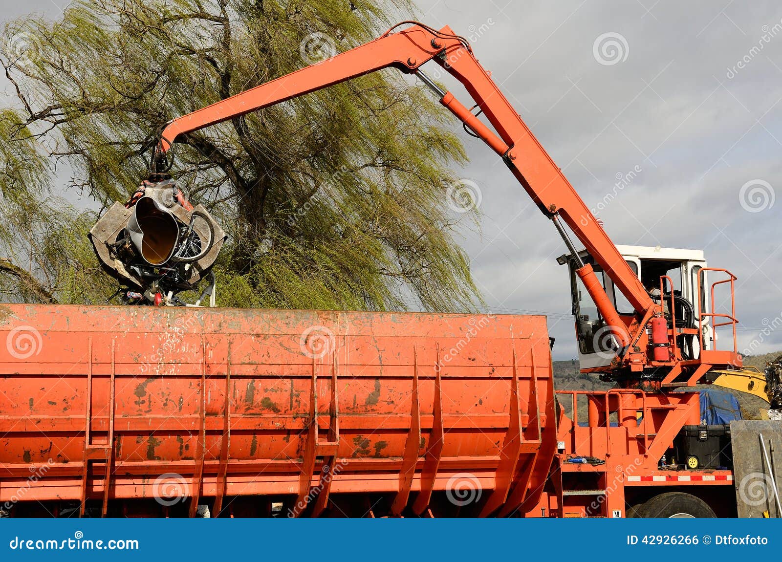 Loader Crusher stock photo. Image of heap, steel, waste - 42926266