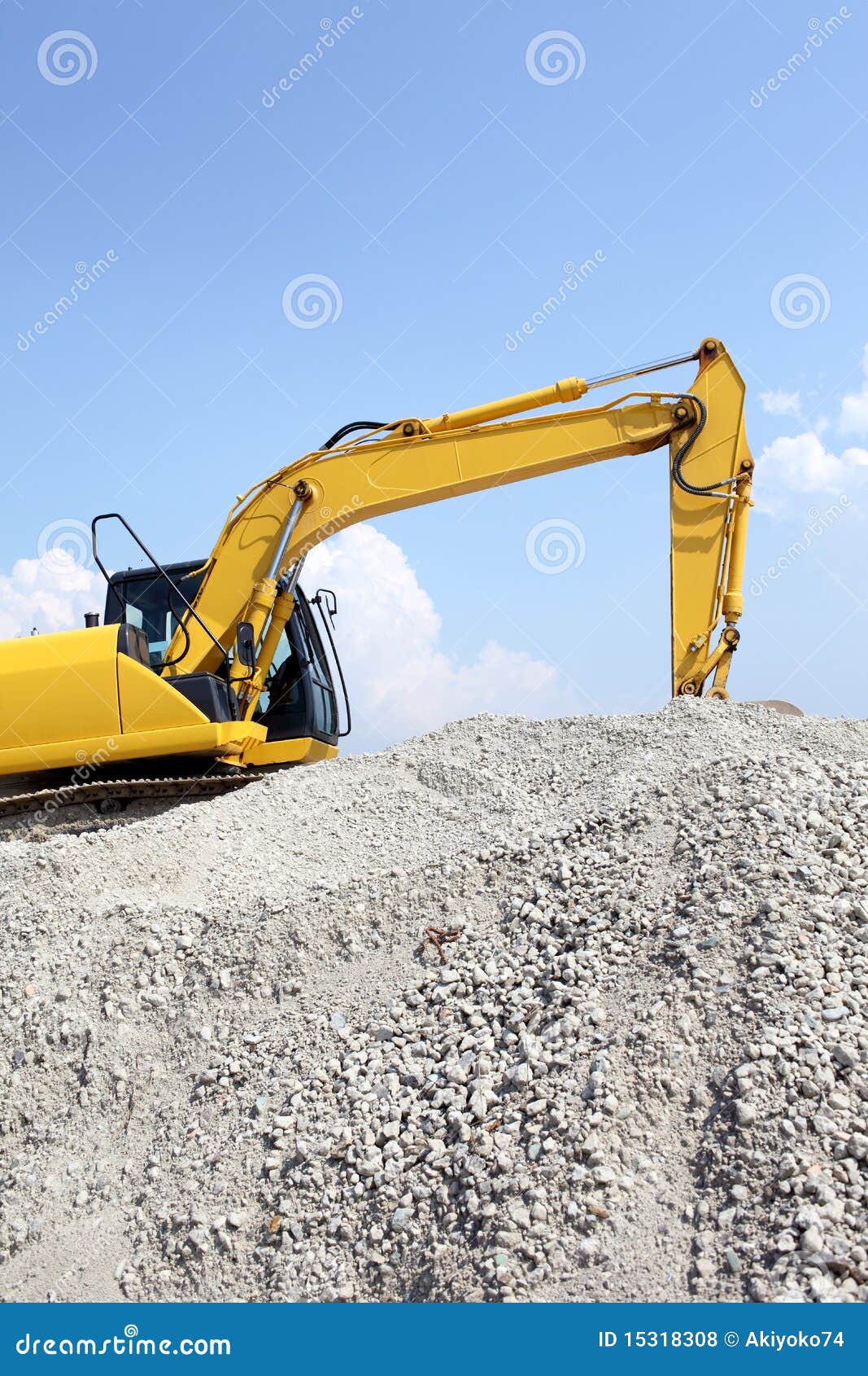 Loader Excavator stock photo. Image of excavation, bucket - 15318308