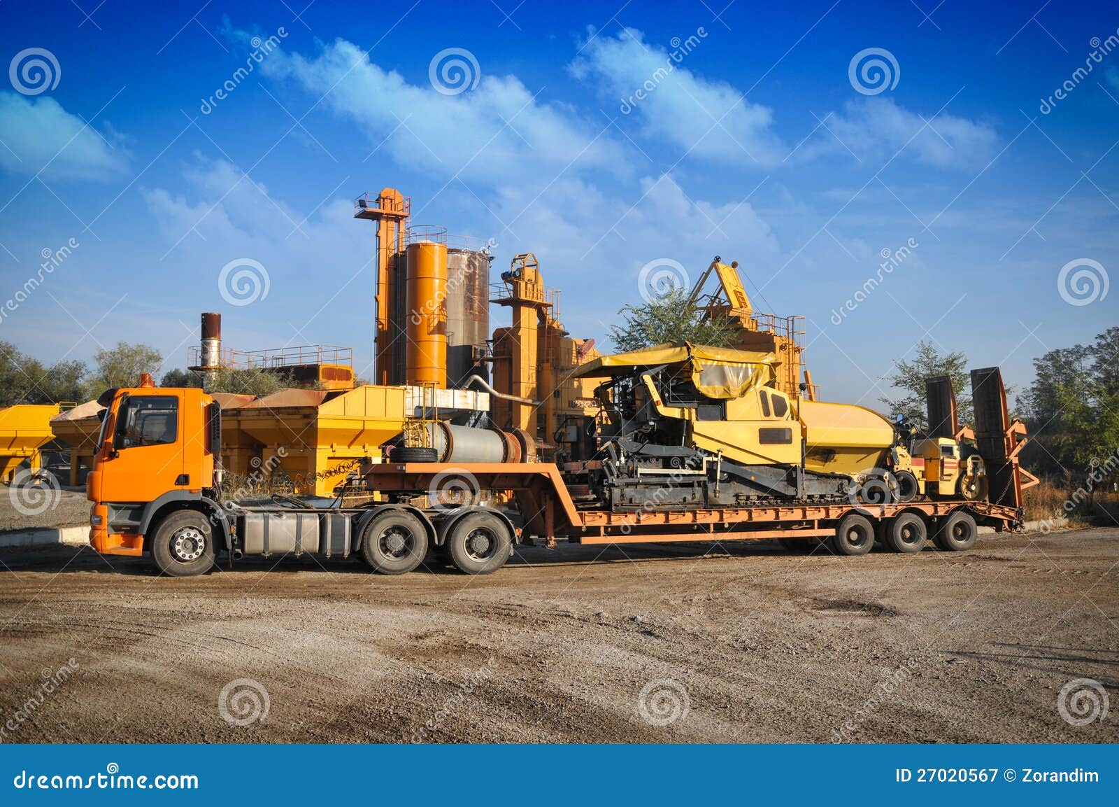 Loader Excavator Construction Machinery Equipment Stock Image - Image ...