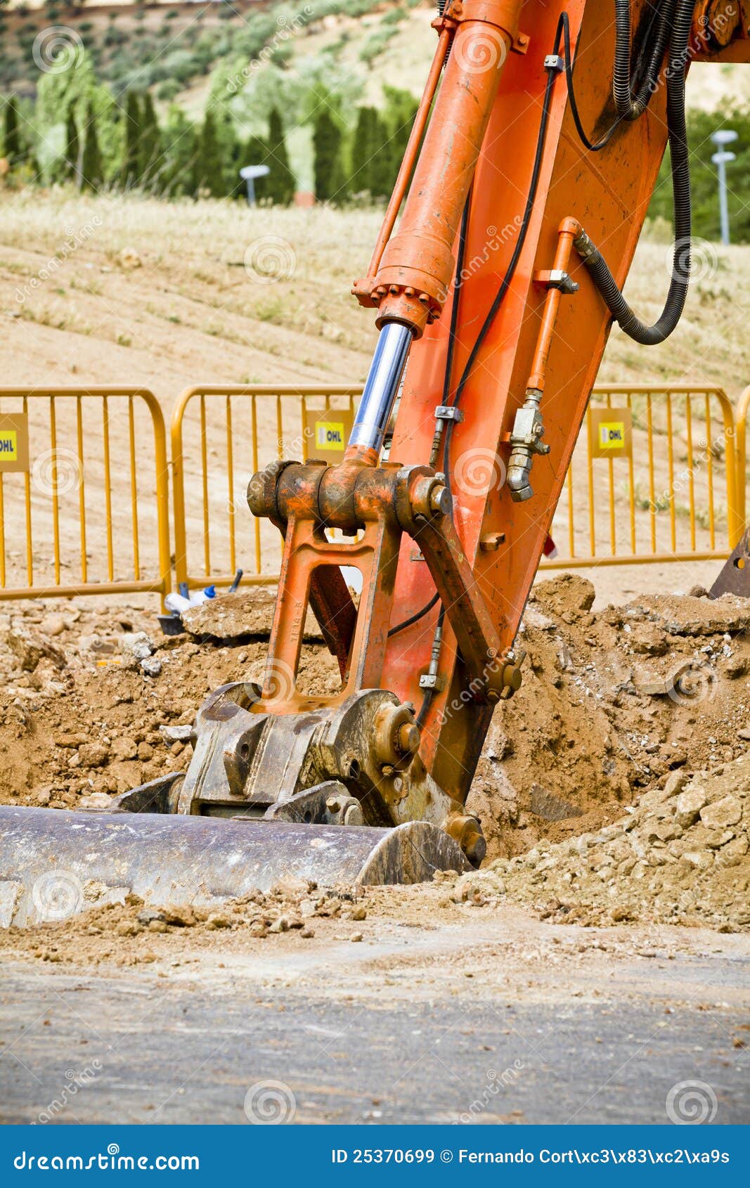 Loader Excavator Standing in Quarry Stock Image - Image of ground ...