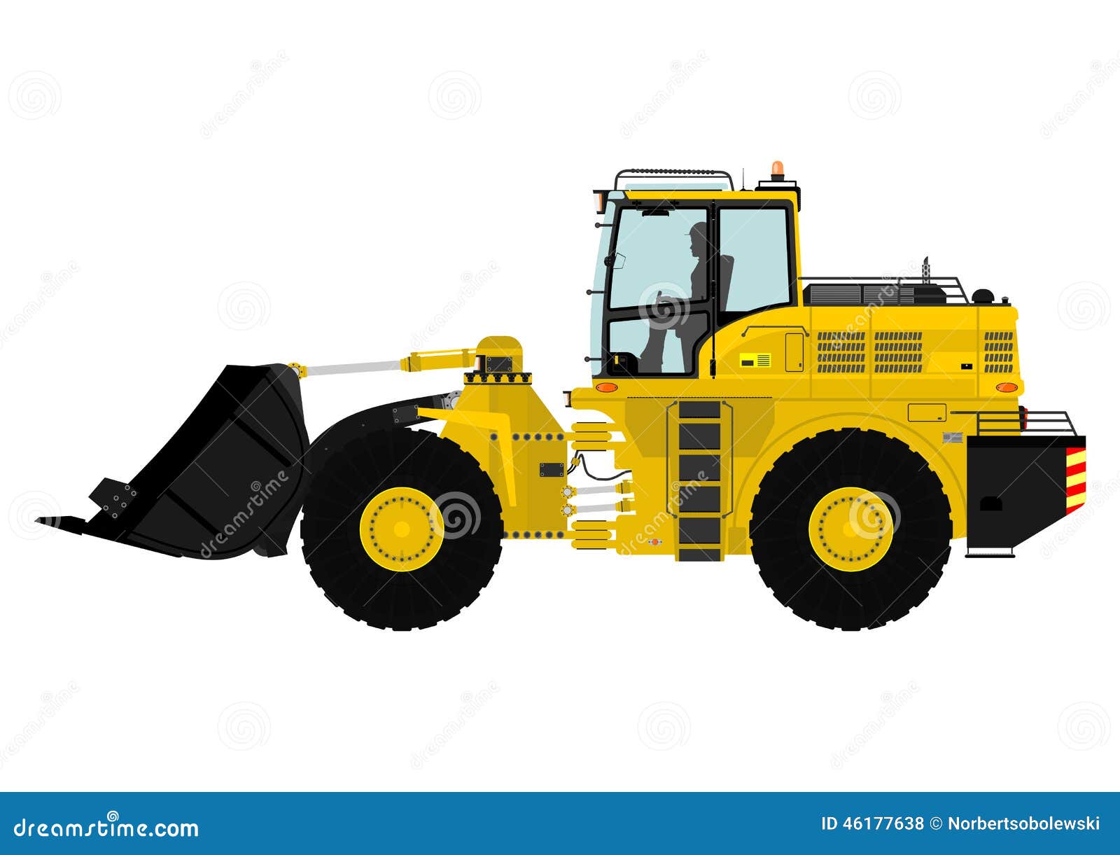 Loader stock vector. Illustration of business, large - 46177638