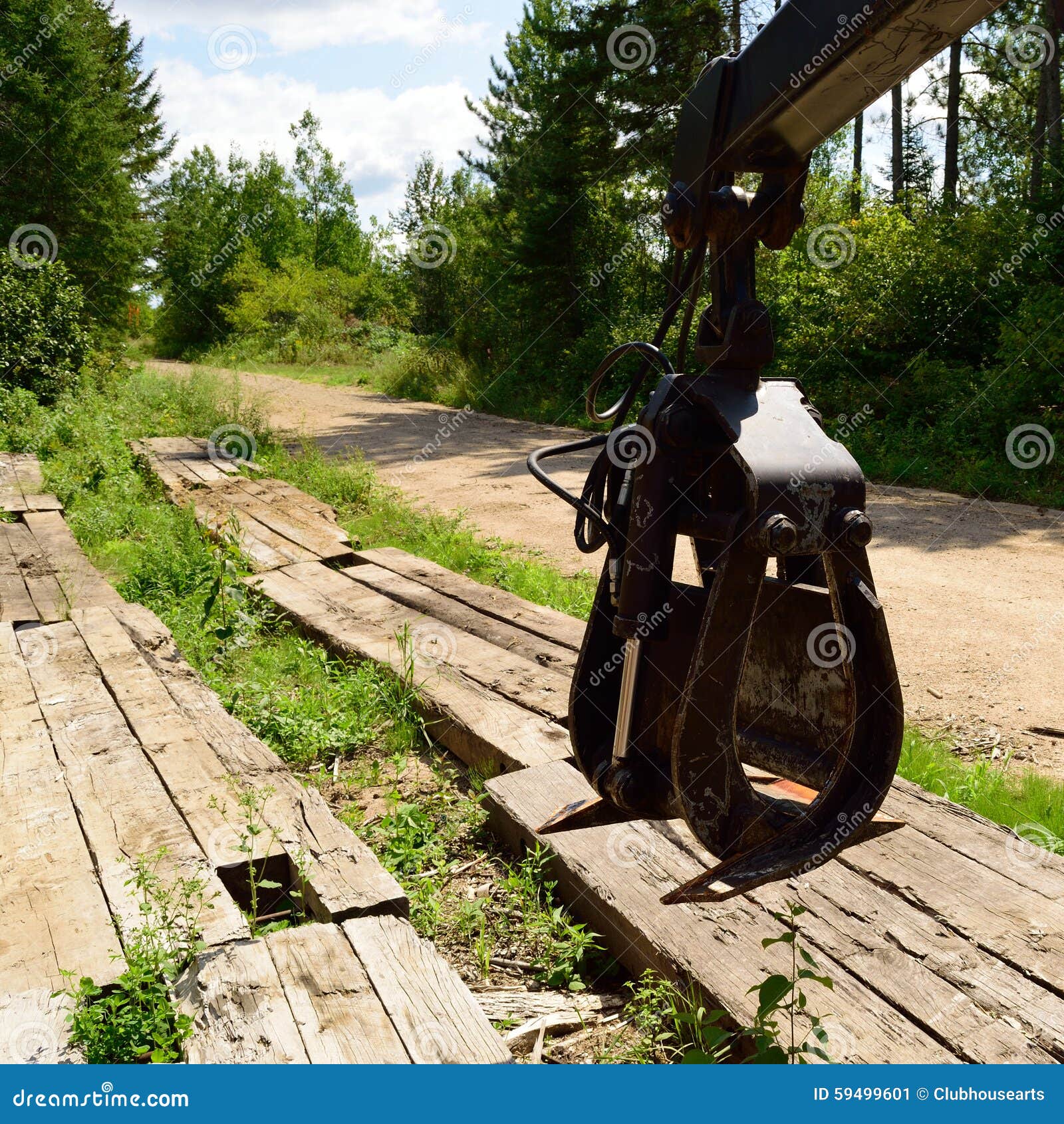 Log Loader And Slasher Royalty-Free Stock Photography | CartoonDealer ...