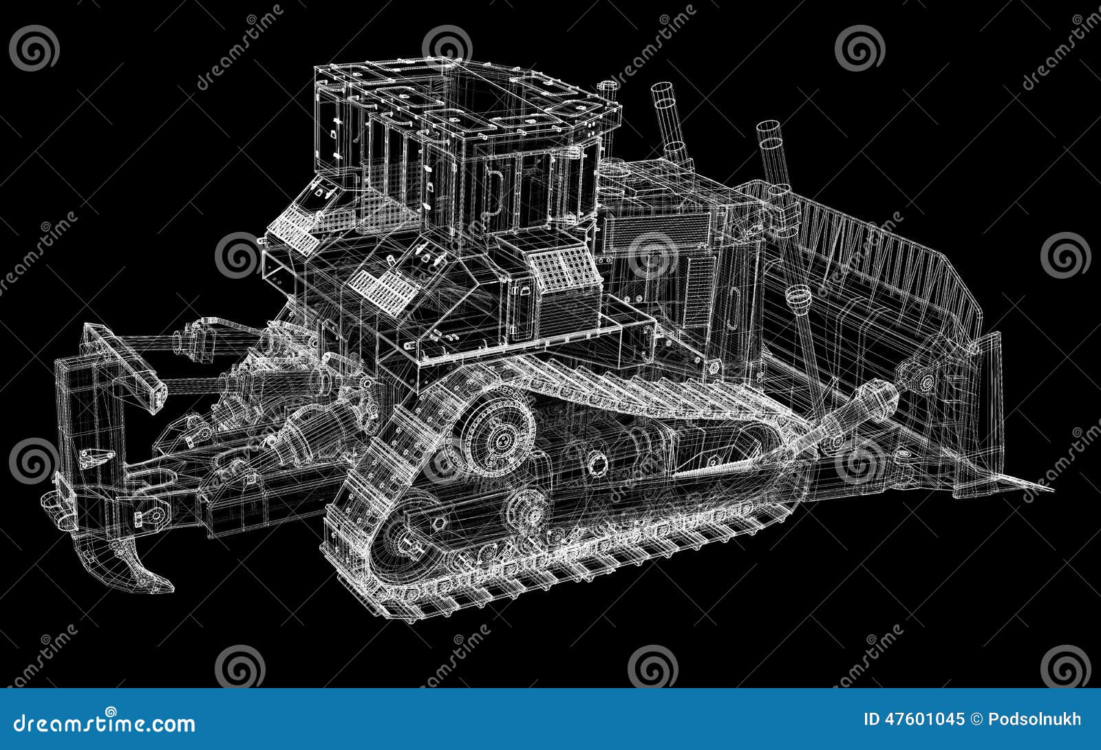 Loader stock illustration. Illustration of excavation - 47601045