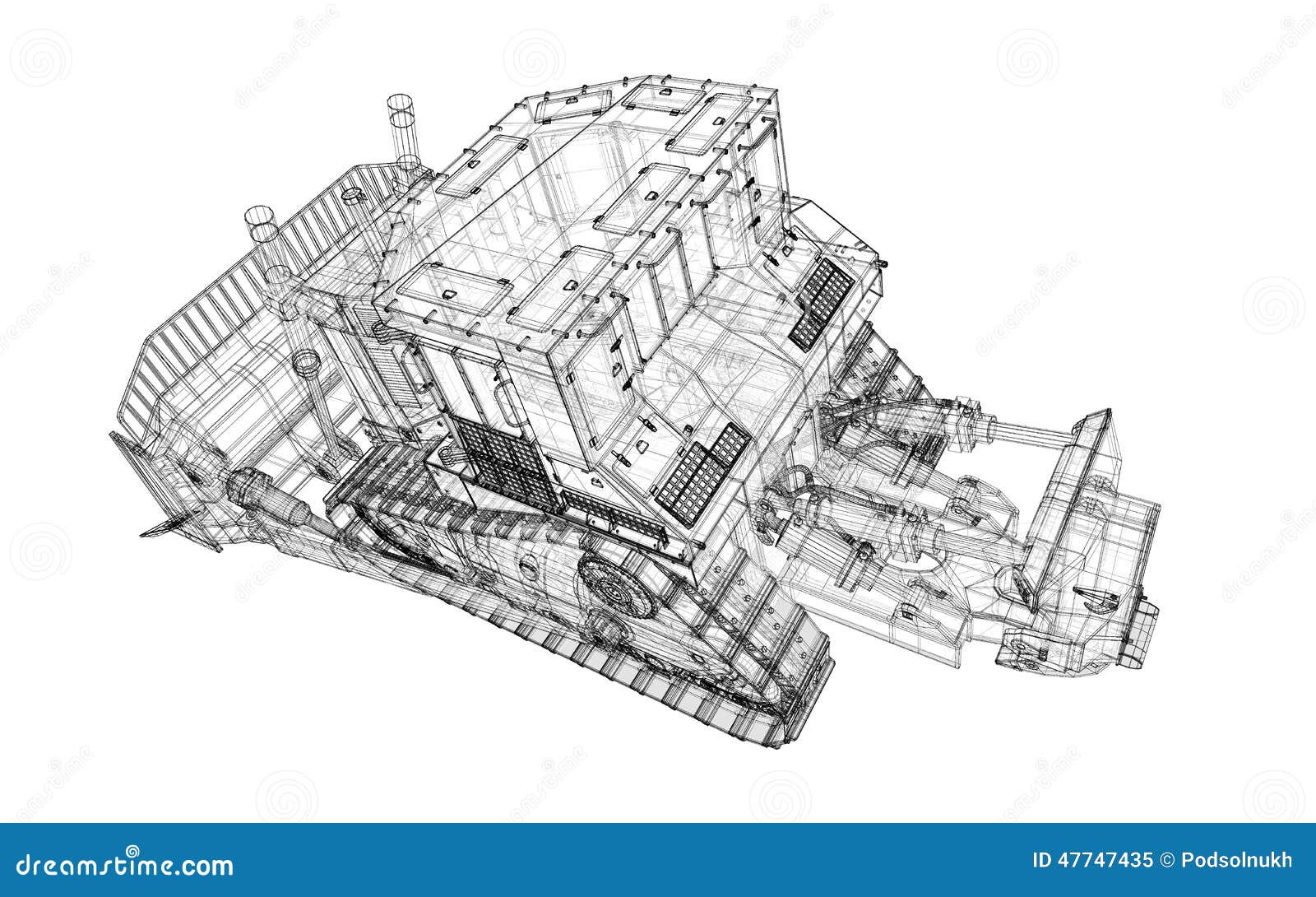 Loader stock illustration. Illustration of excavation - 47747435