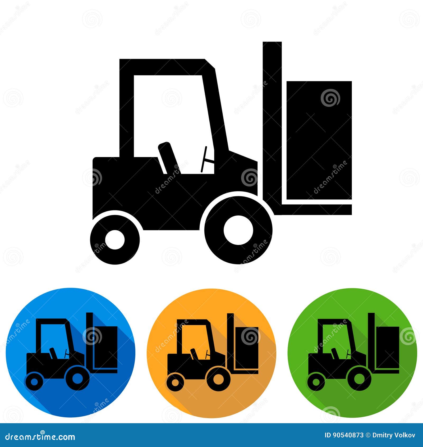 Loader icon stock vector. Illustration of industry, model - 90540873