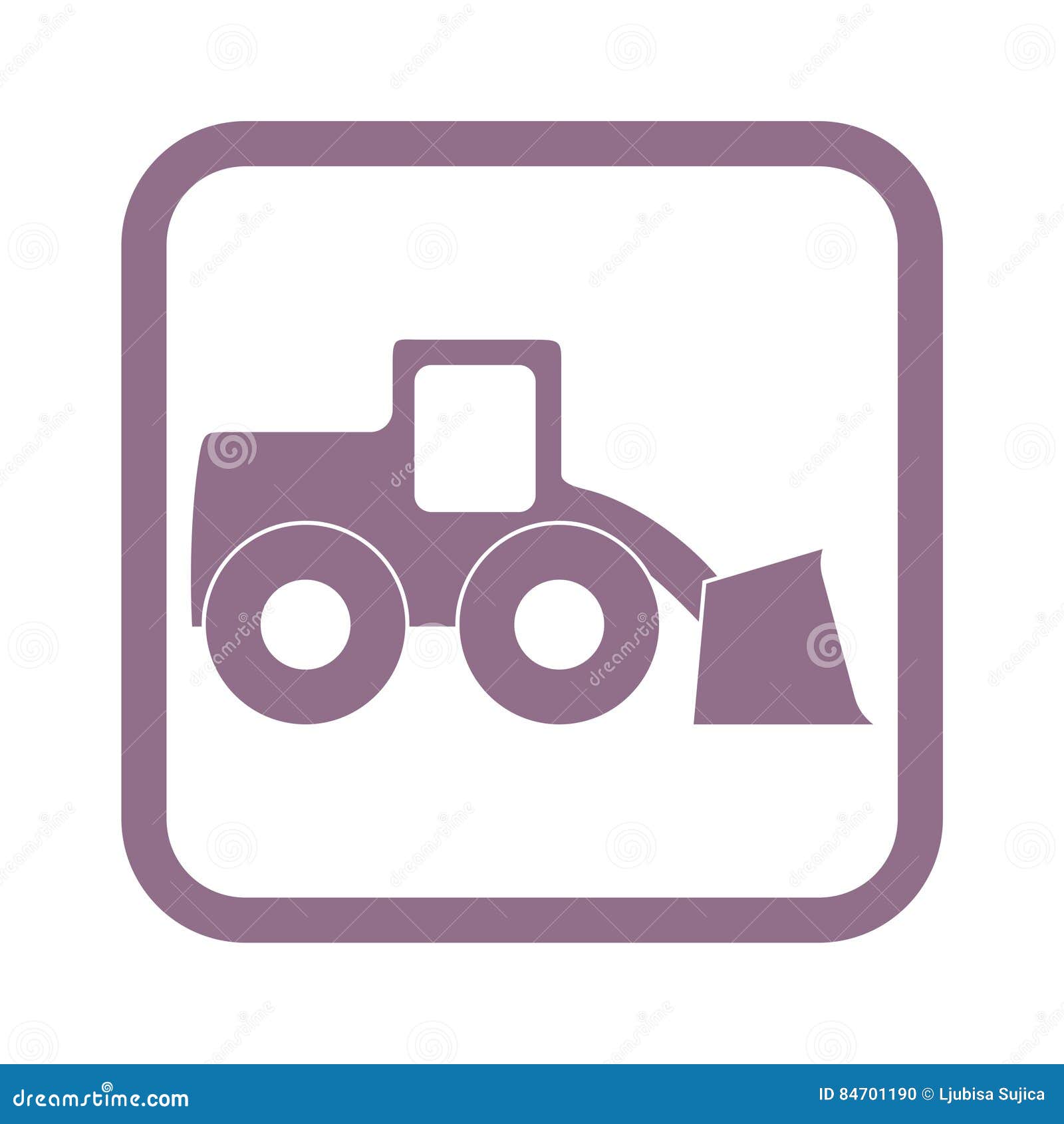 Loader icon stock illustration. Illustration of heavy - 84701190