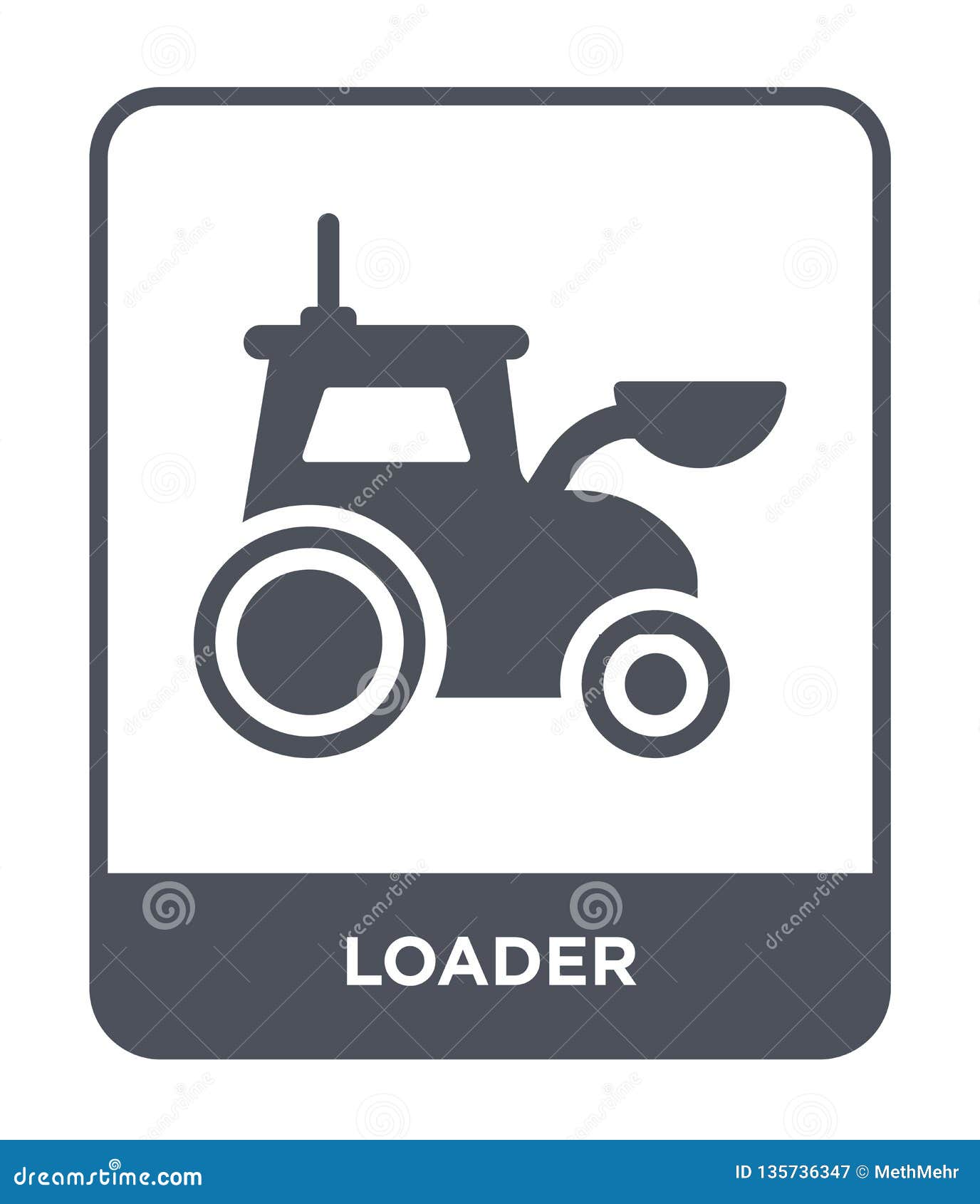 Loader Icon in Trendy Design Style. Loader Icon Isolated on White ...