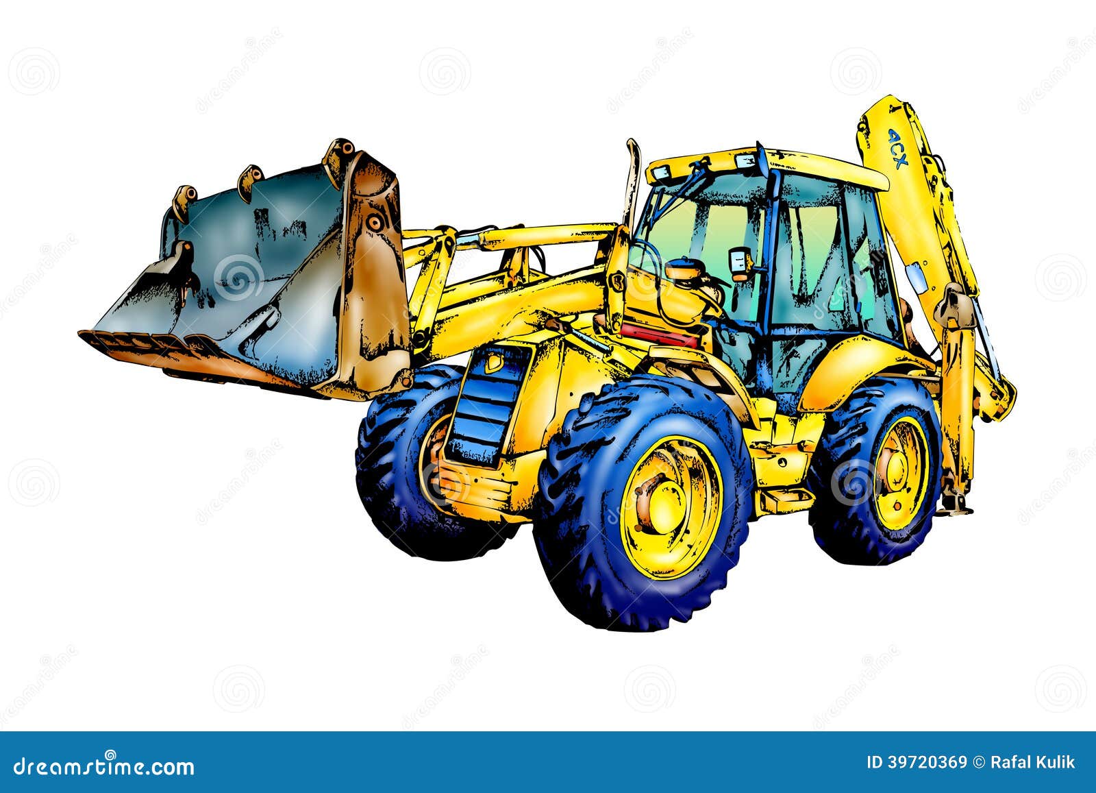 Loader Illustration Drawing Art | CartoonDealer.com #39721531