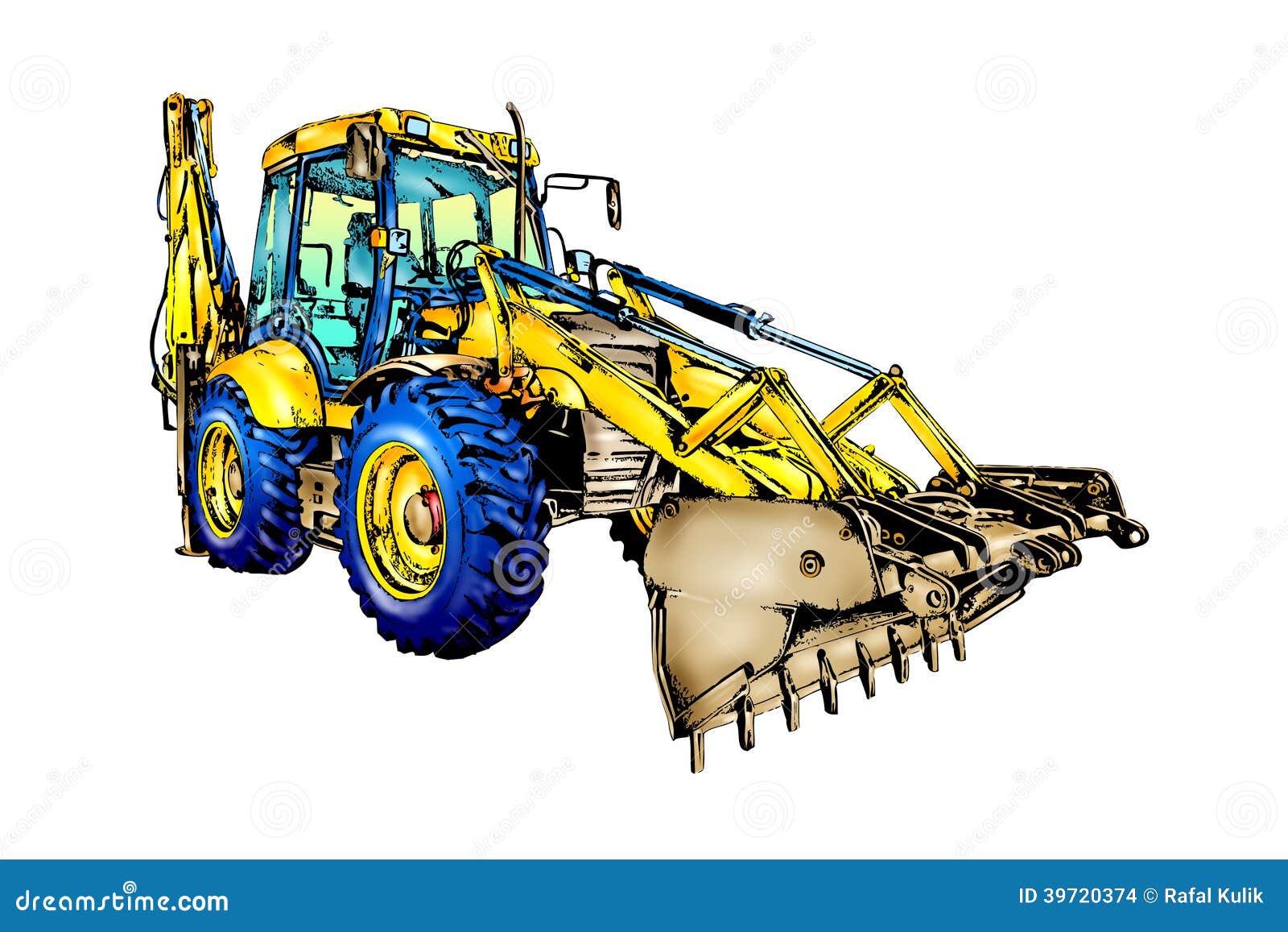 Loader Illustration Drawing Art Royalty-Free Cartoon | CartoonDealer ...