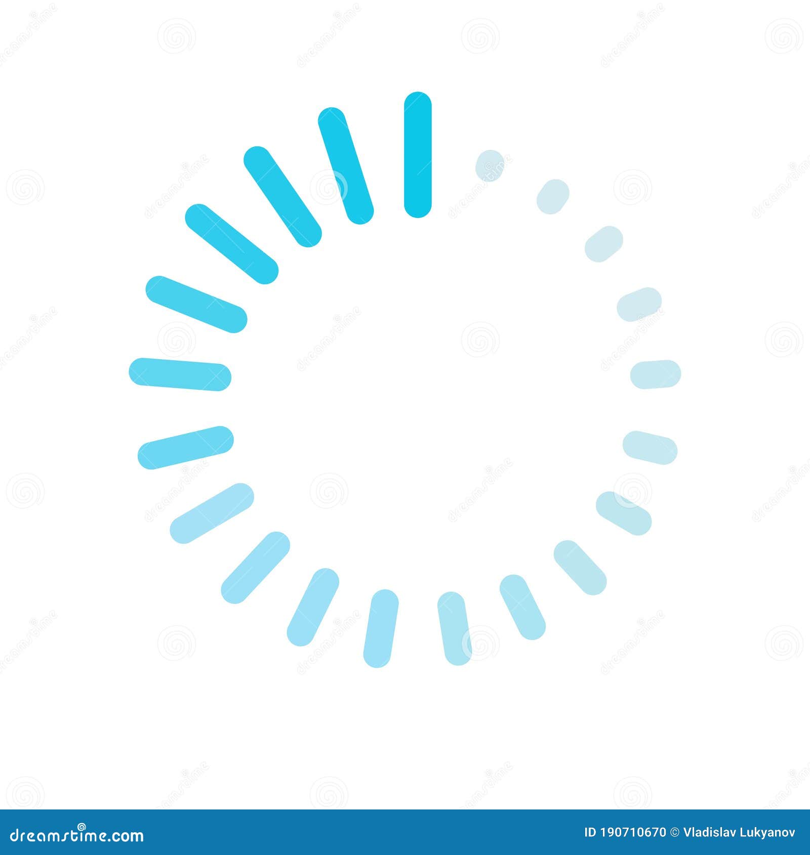 Loader Or Loading Icon Isolated Vector Rotating Indicator For Animated Downloading Process