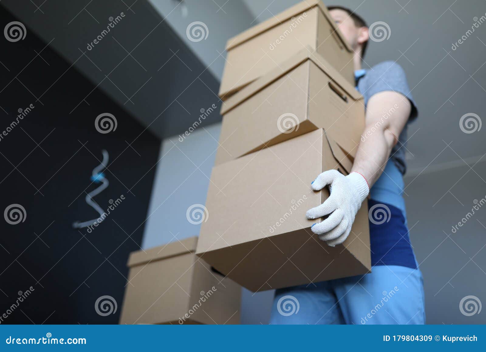 Loader Man Carries Cardboard Boxes in Office Stock Image - Image of ... Loader Man Carries Cardboard Boxes in Office Stock Image - Image of ...