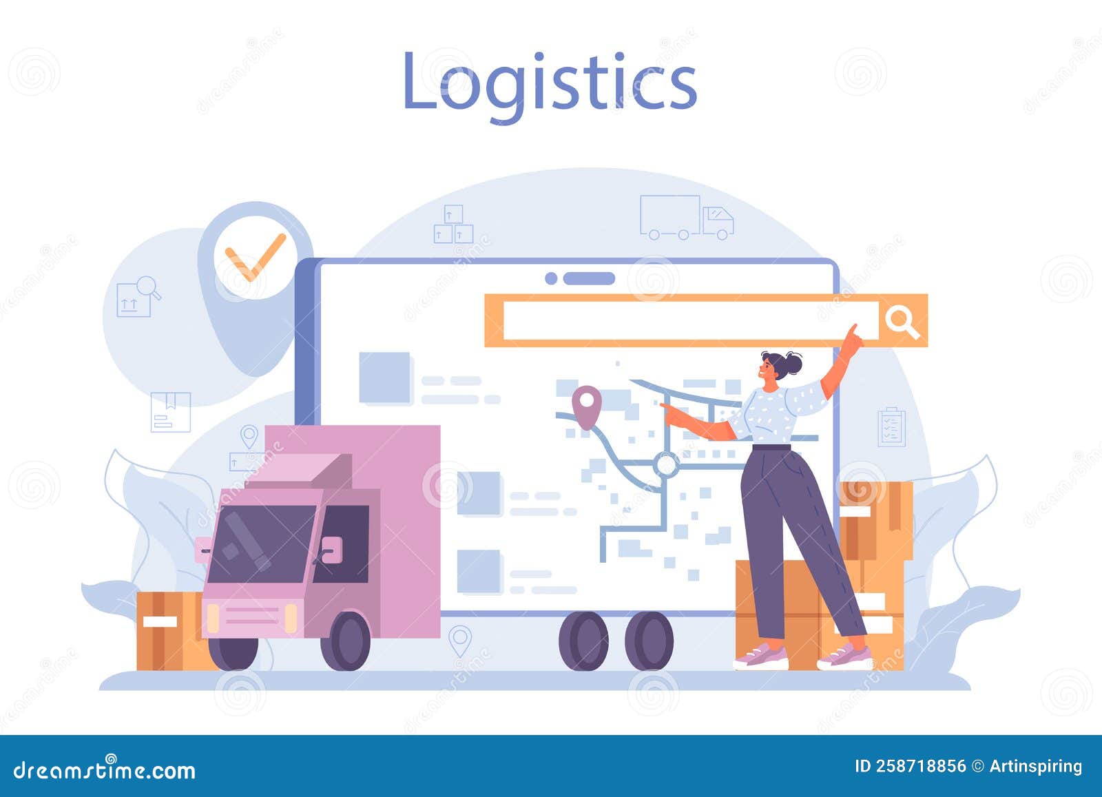 Loader Service. Storekeeper in Uniform Carrying a Cargo Stock Vector ...