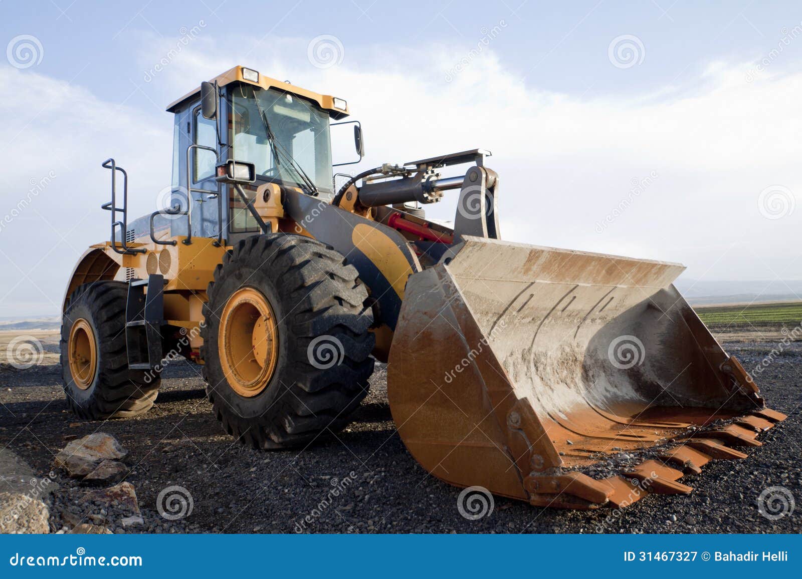 Loader stock image. Image of yellow, people, earth, site - 31467327