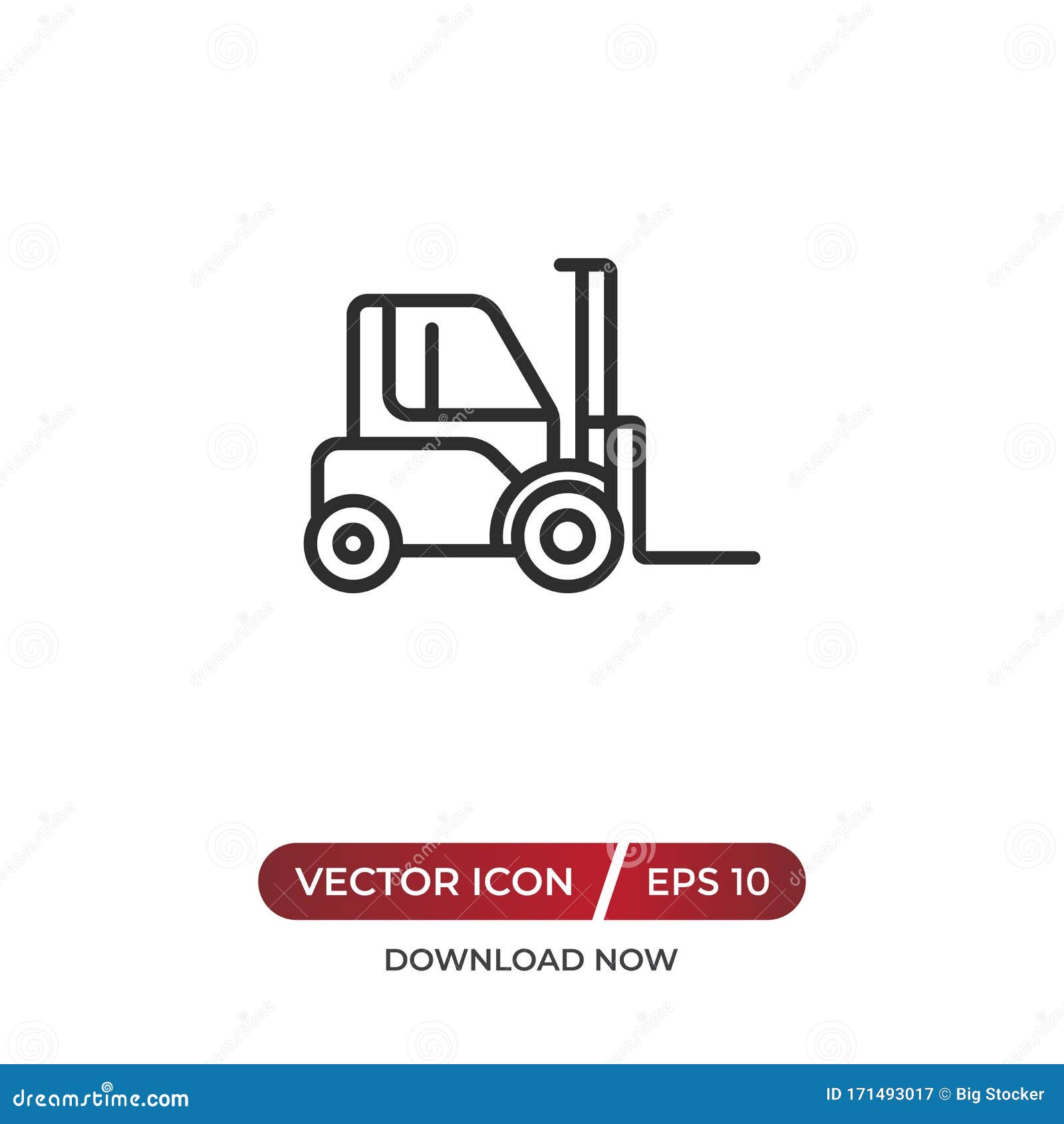 Loader Truck Icon in Modern Design Style for Web Site and Mobile App ...