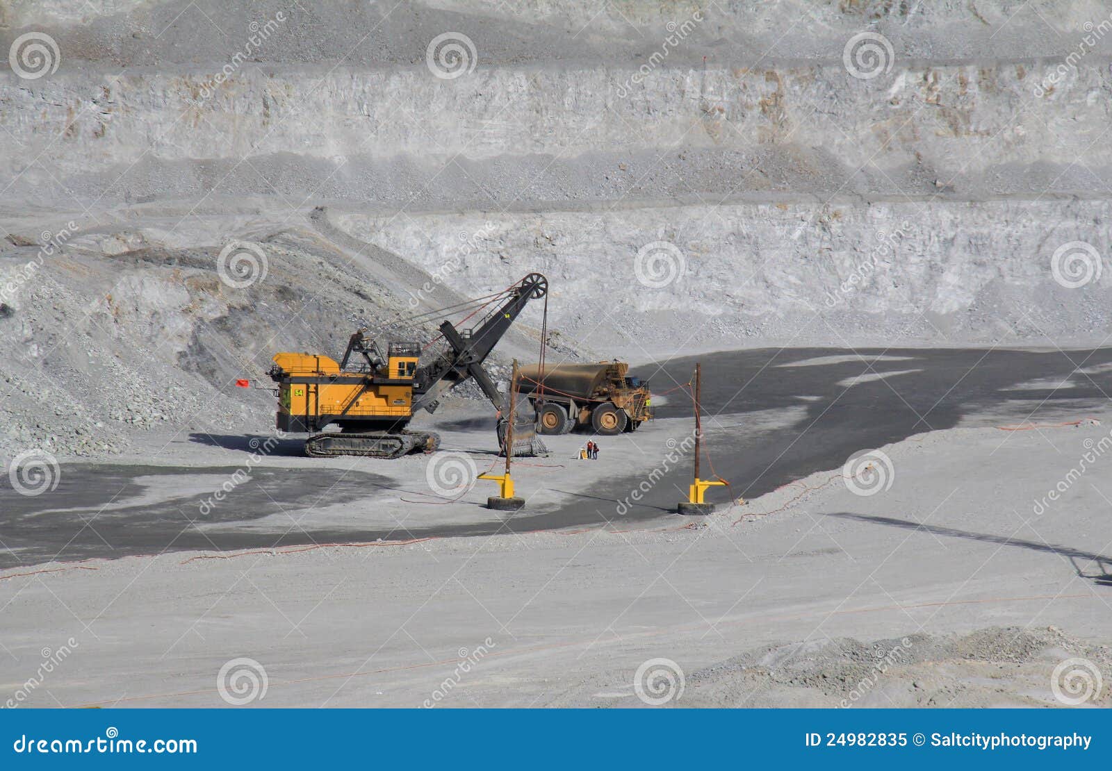 Loader & Water Truck editorial image. Image of lake - 24982835