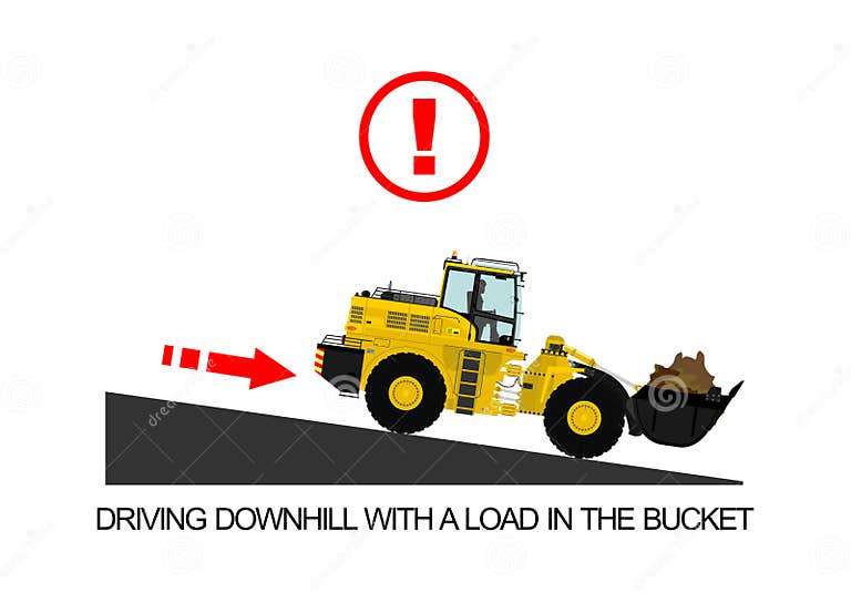 Loader work dangers stock vector. Illustration of activity - 46203681