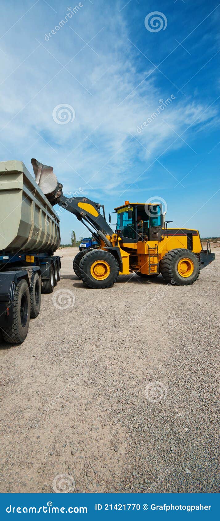 Loader works stock photo. Image of earthmover, bulldozer - 21421770