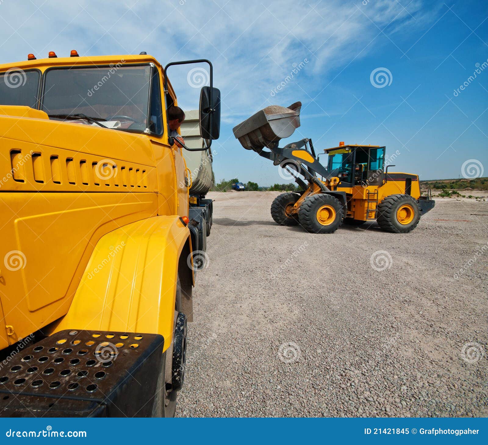 Loader works stock image. Image of loading, duty, machine - 21421845