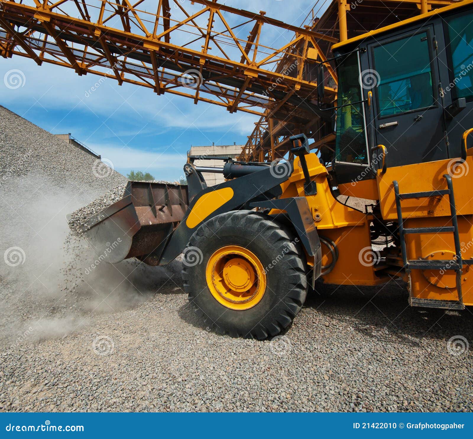 Loader works stock photo. Image of action, builder, gravel - 21422010