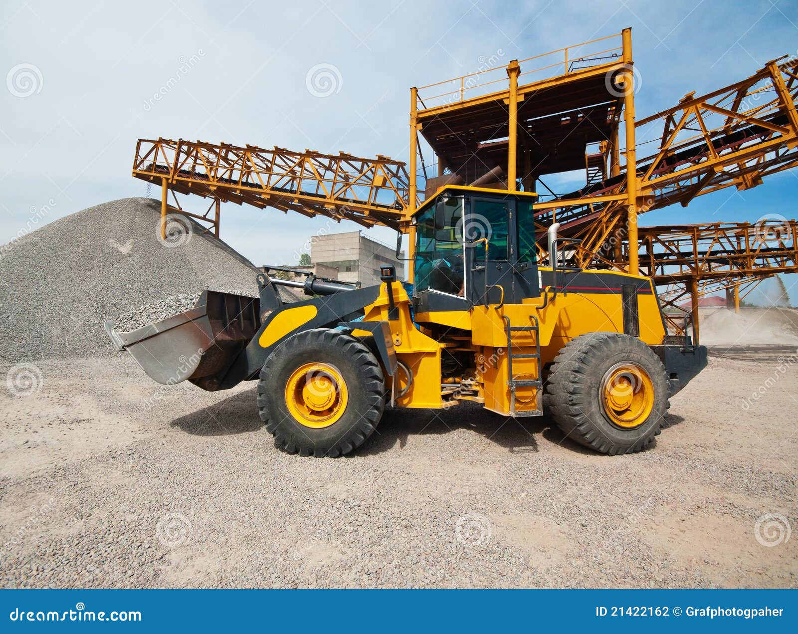 Loader works stock photo. Image of action, builder, excavation - 21422162