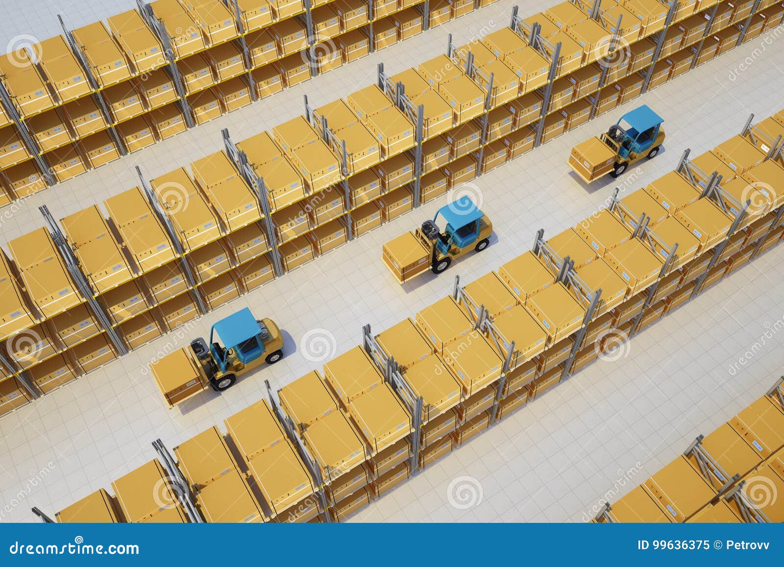 Warehouse Top View Scheme Map. Vector | CartoonDealer.com #102584712