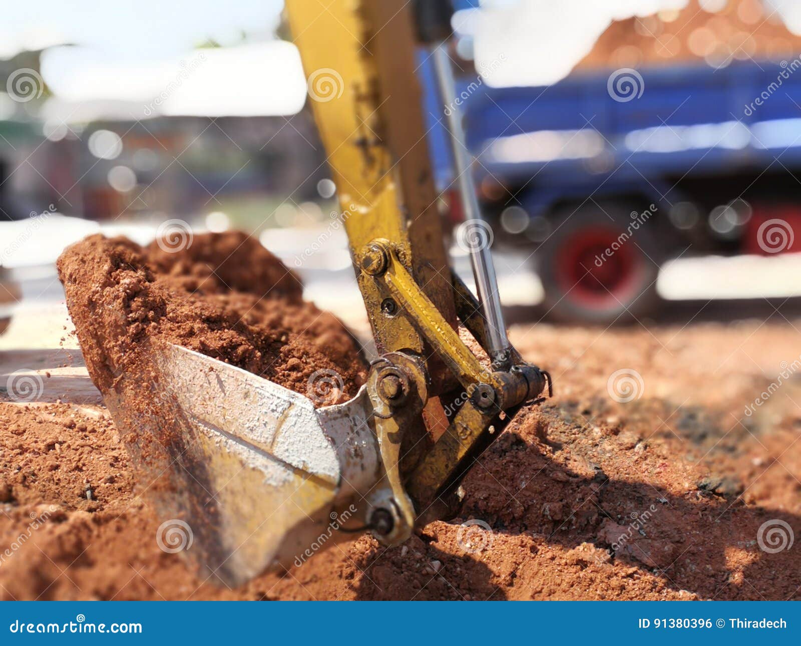 Loaders are Working in the Highway Stock Photo - Image of dumper ...