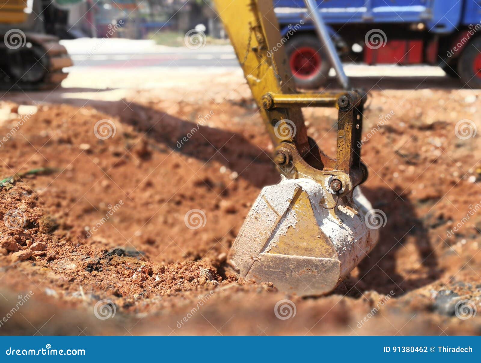 Loaders are Working in the Highway Stock Photo - Image of build ...