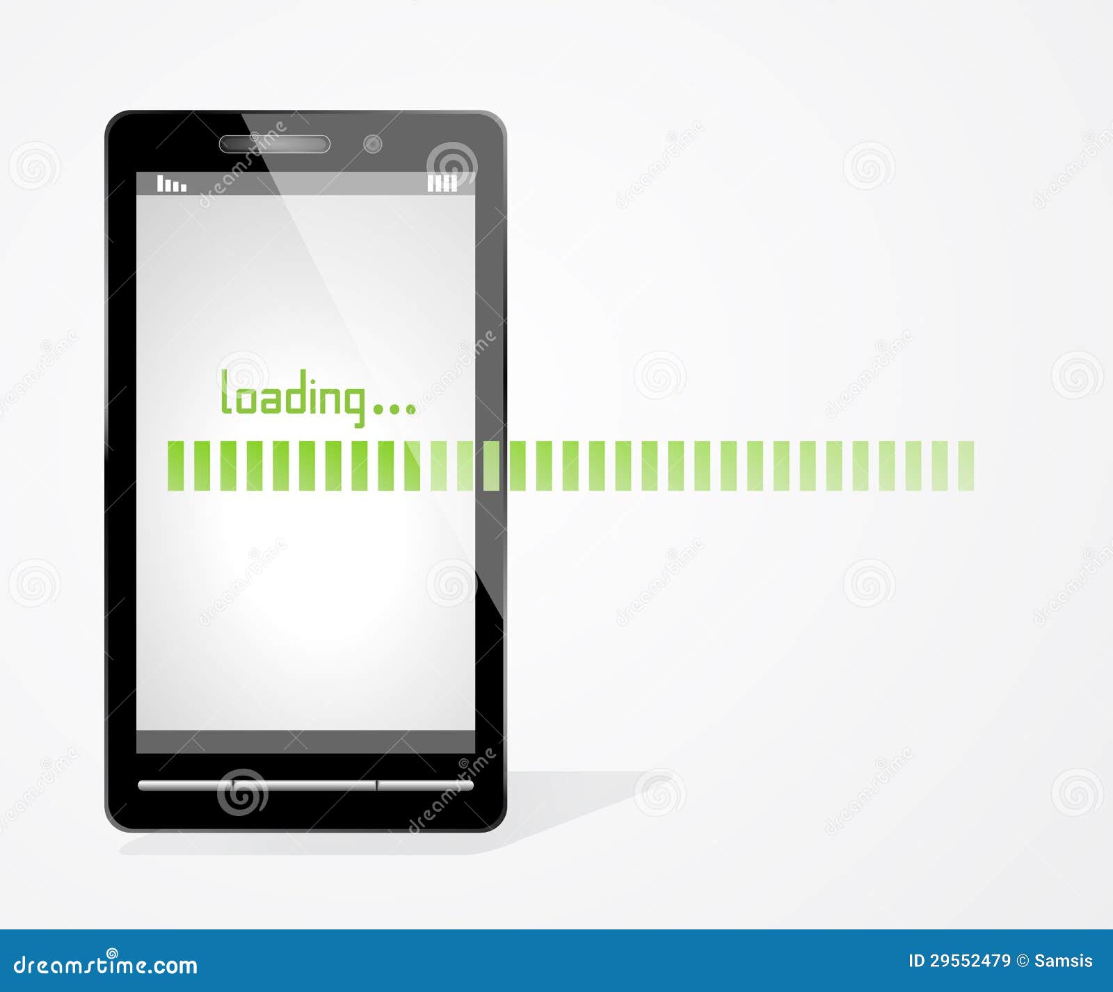 Loading stock illustration. Illustration of phone, application - 29552479