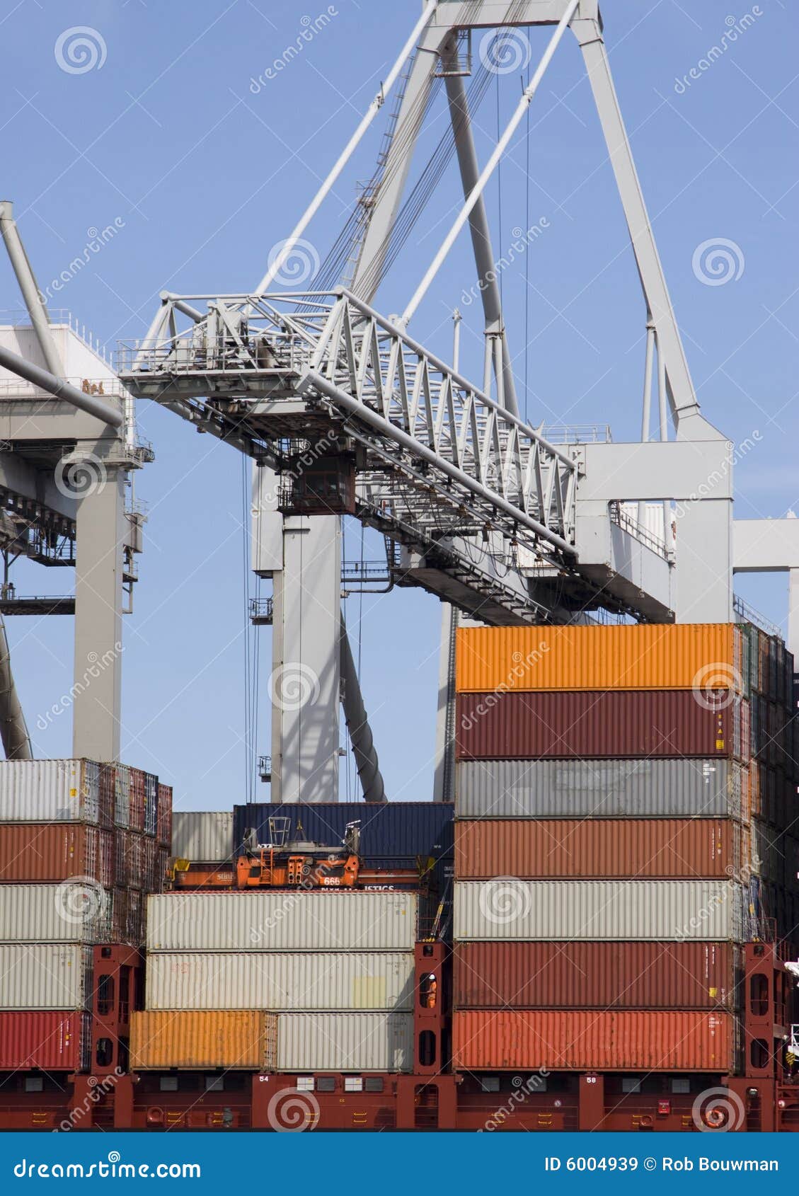 Loading stock image. Image of harbor, port, huge, containers - 6004939