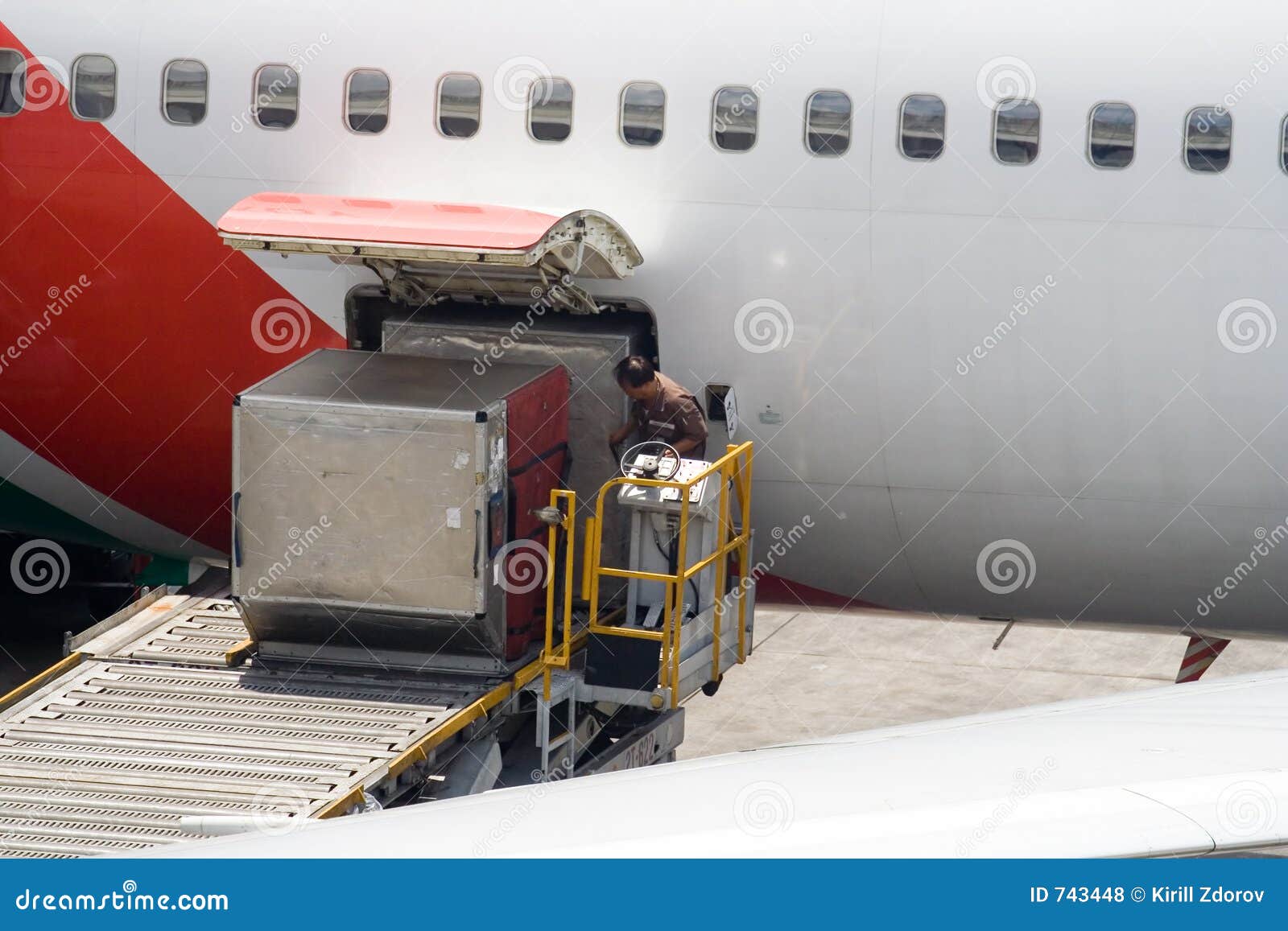 Loading... stock photo. Image of lifting, logistics, containers - 743448